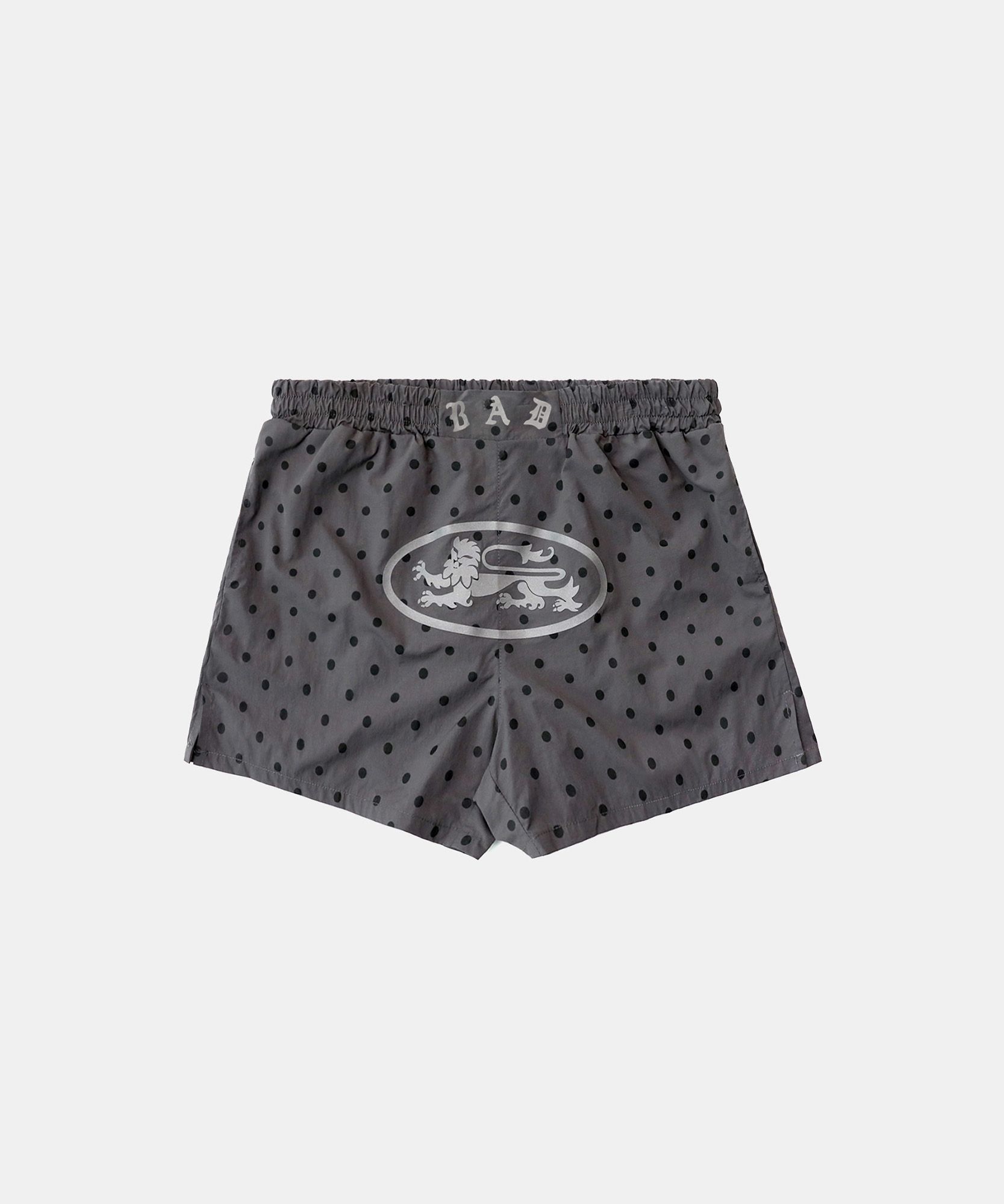MUSINSA | BADBLOOD [AQUA] Mystic Nylon Reflective Boxer Swim Shorts ...