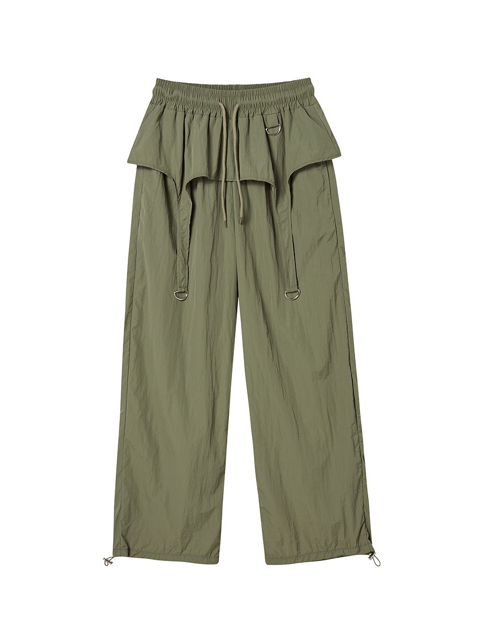 MUSINSA公式 | THE GREEN LAB Metallic String Jogger Pants [Khaki]