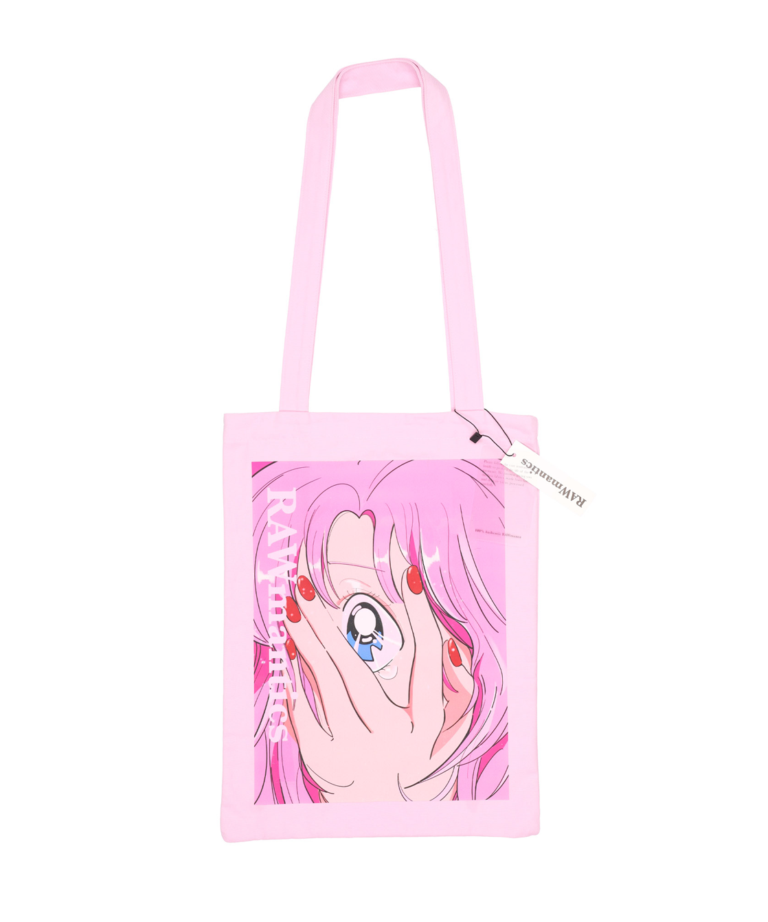 MUSINSA公式 | RAWMANTICS &SPEAK LOVE WAITS Animation Eco Bag – Pink