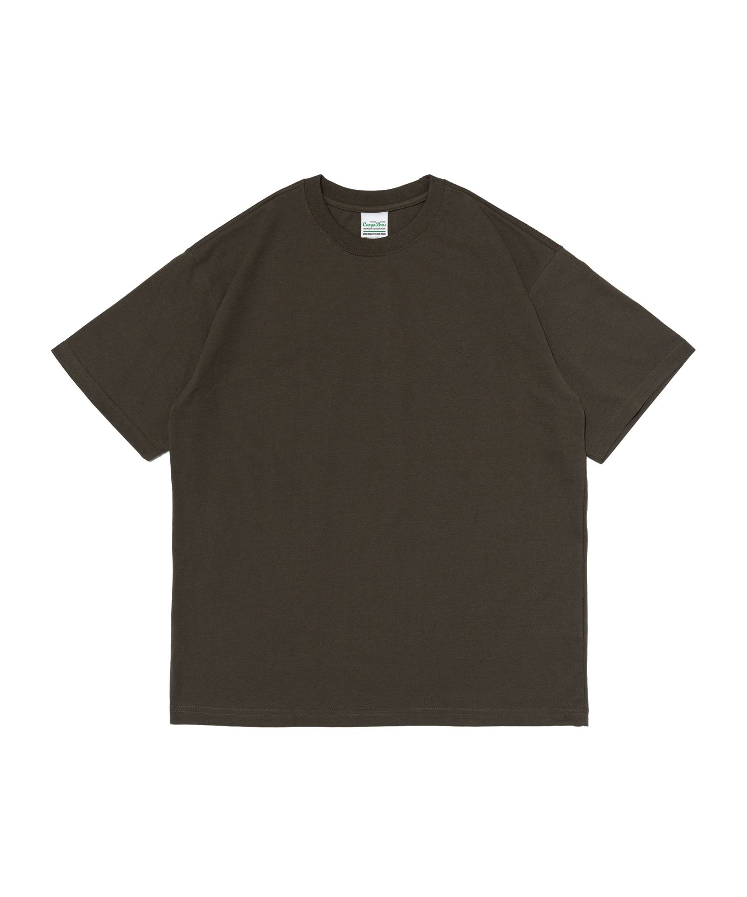 MUSINSA | CARGOBROS Vintage Solid Aero Short Sleeve T-Shirt (Khaki)