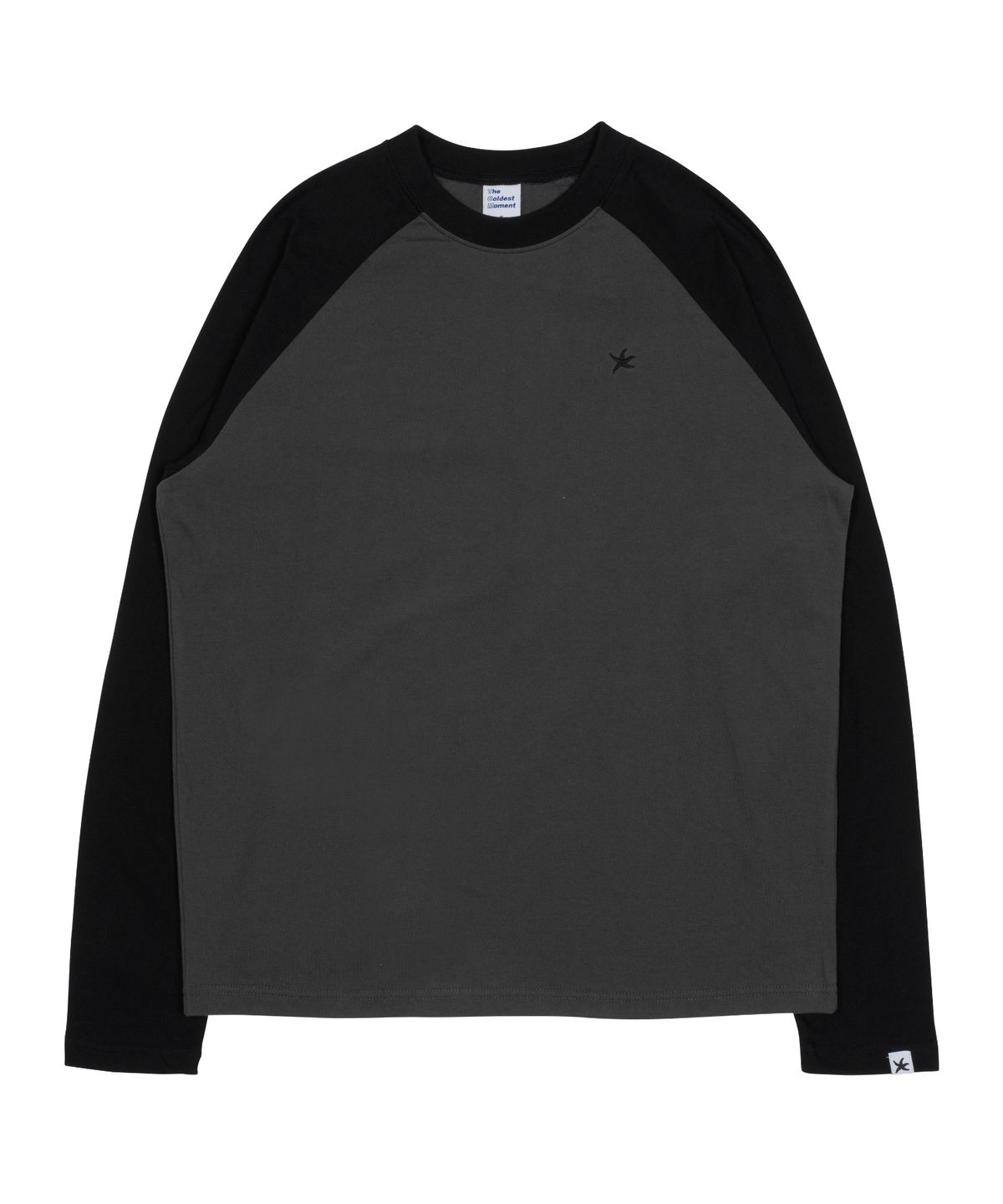 더콜디스트모먼트(THE COLDEST MOMENT) TCM mini logo raglan long sleeve (charcoal ...