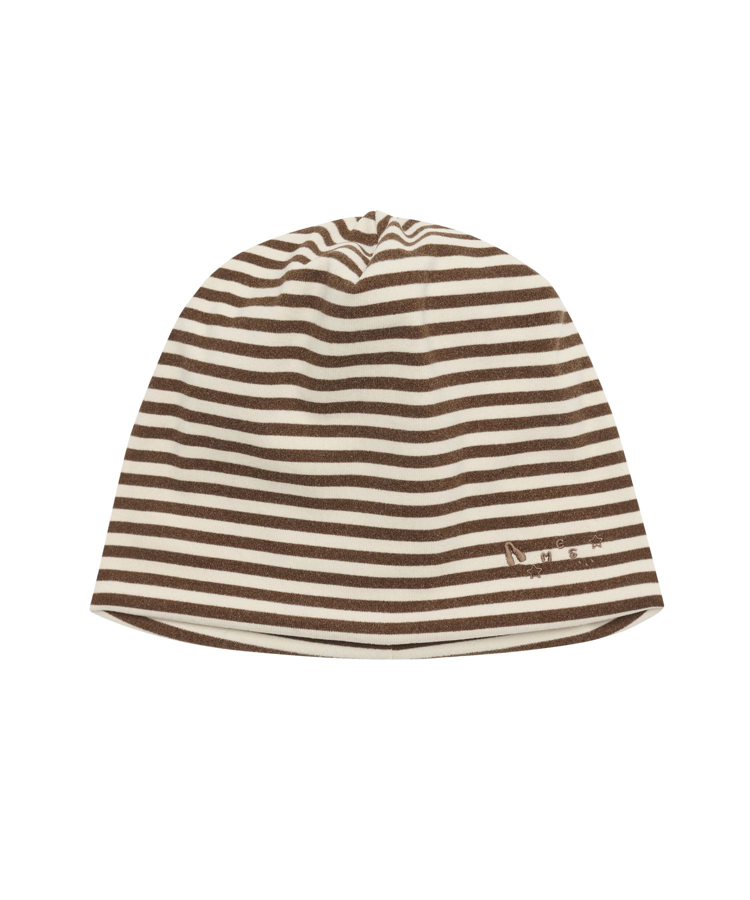MUSINSA | AMES-WORLDWIDE JERSEY STRIPE BEANIE BROWN