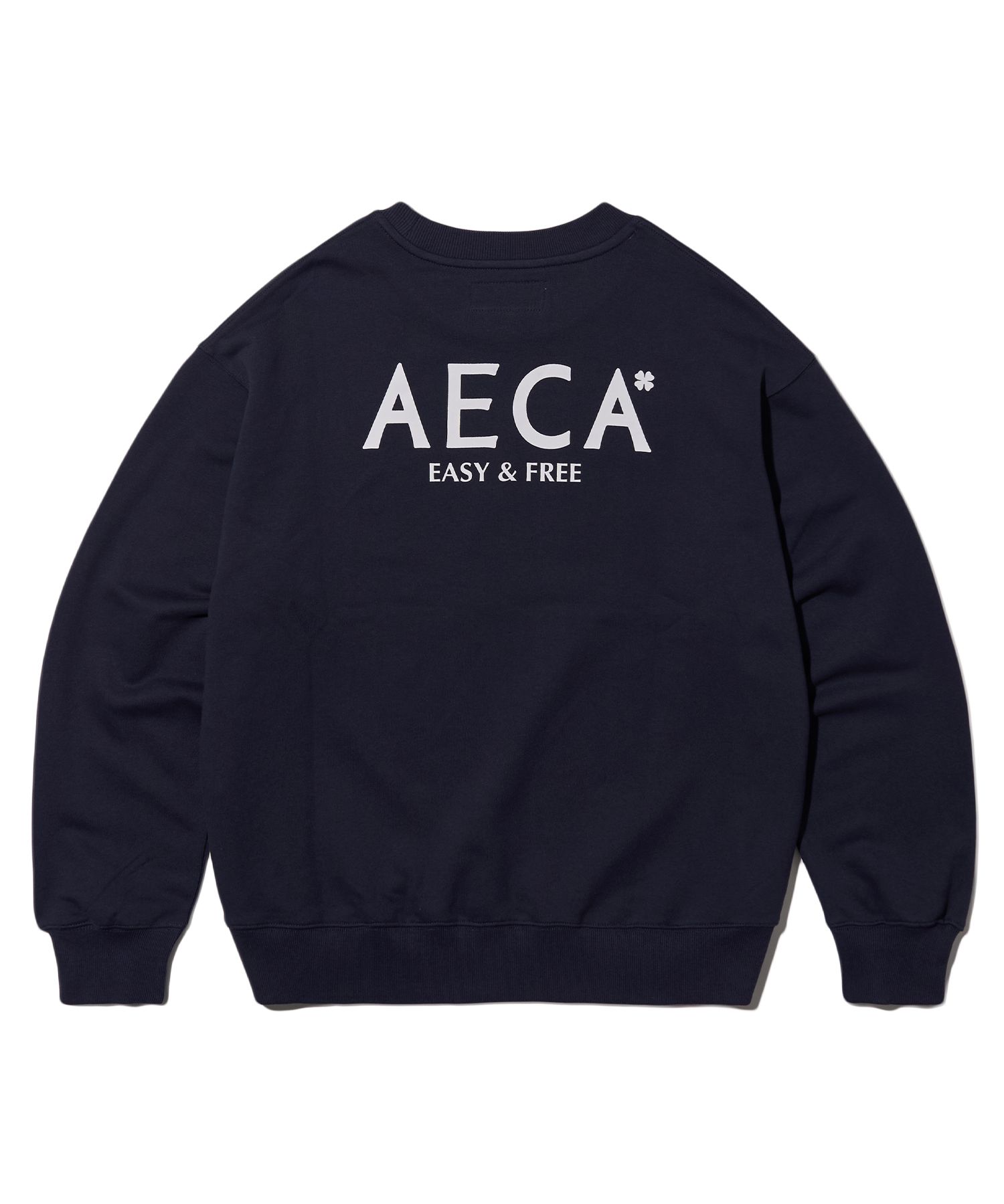 MUSINSA | AECA WHITE AECA SIGNATURE SWEAT SHIRT-NAVY
