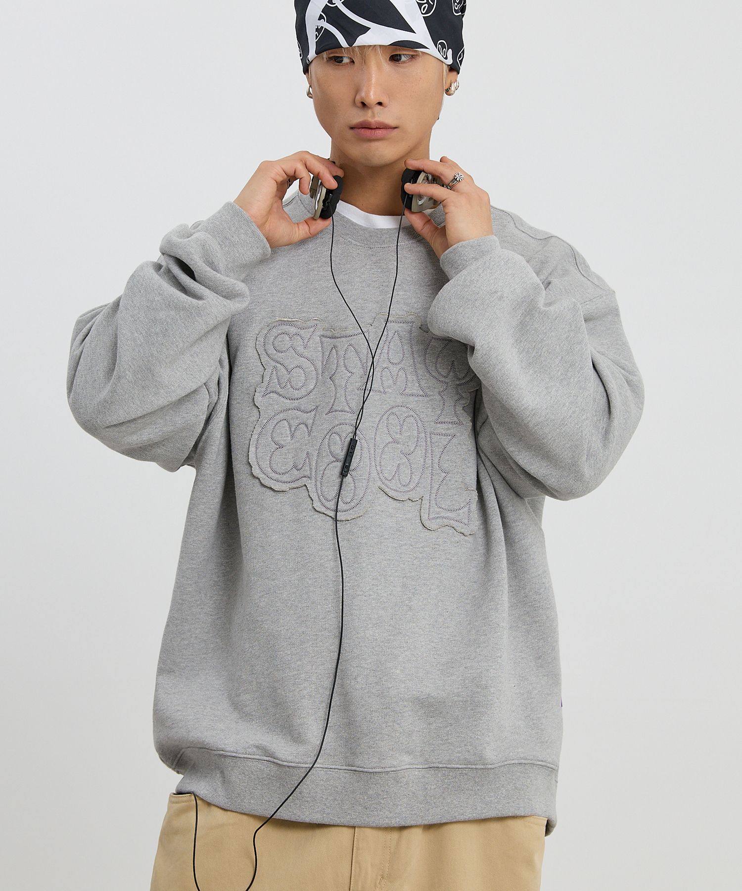 MUSINSA公式 | HOODHOOD STAY COOL アップリケマンツーマングレー