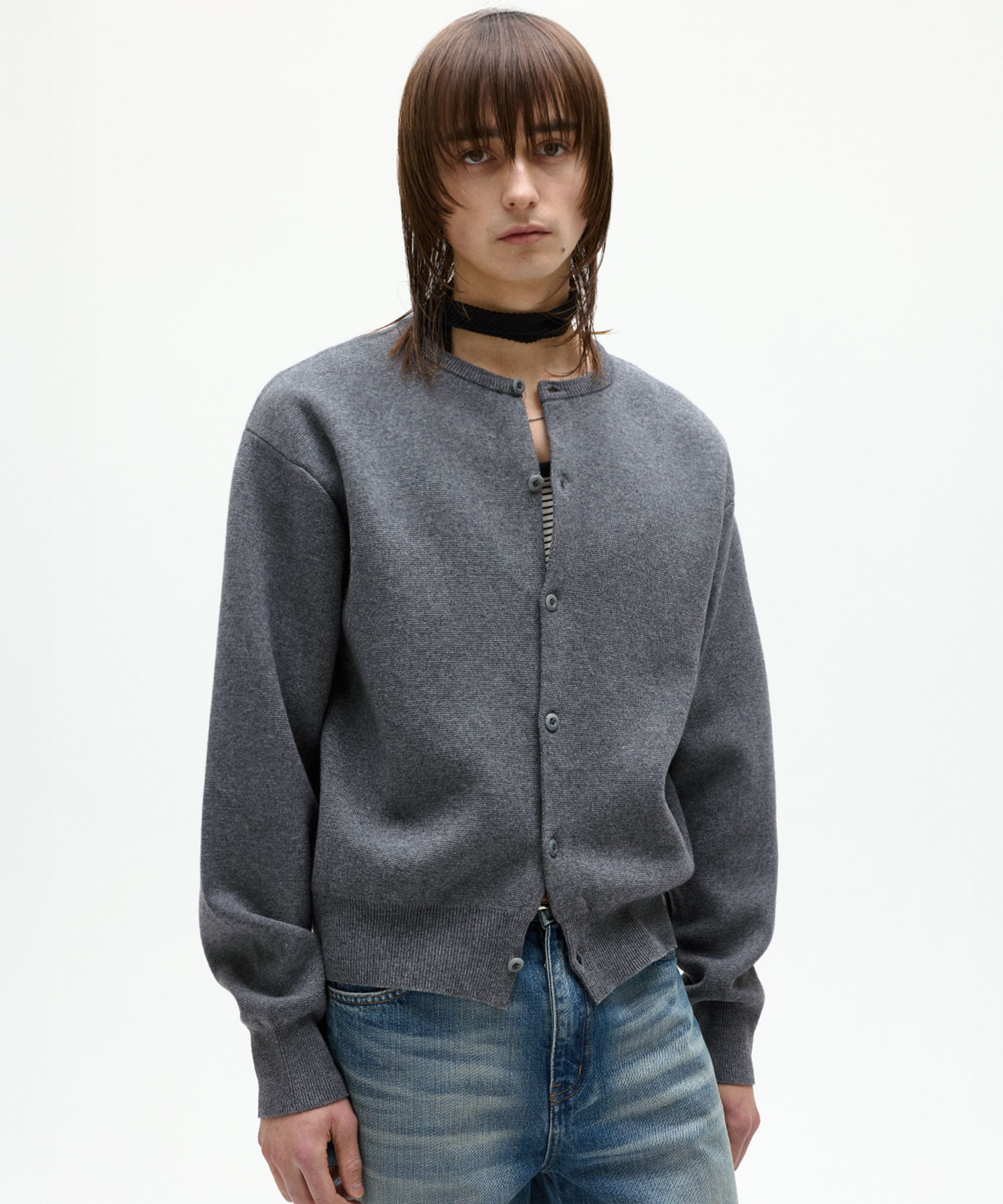 MUSINSA | LMOOD Pop Wool Cotton Crop Cardigan (3 COLOR)
