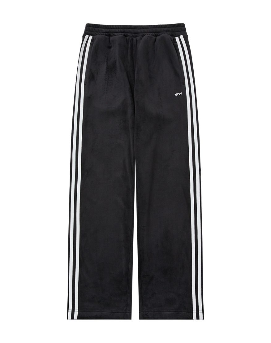 MUSINSA | NDY Uni Velour Track Pants Black