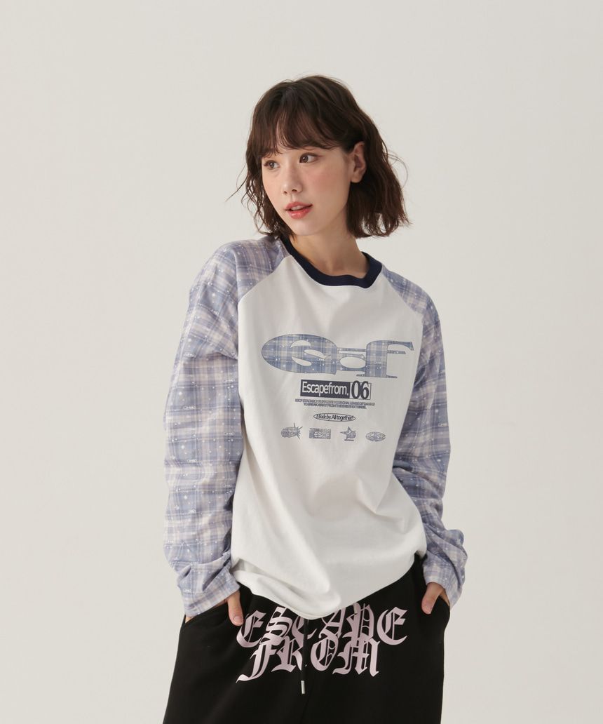 MUSINSA公式 | ESCAPEFROM ESCF Logo Collage and Logoplay Check Full Print ...