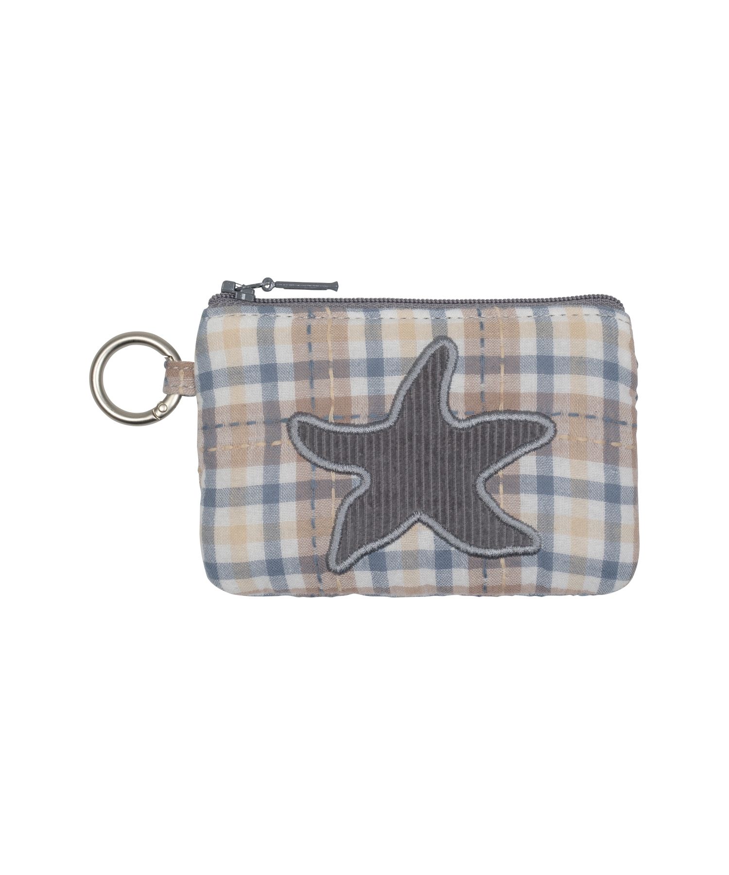 MUSINSA公式 | THE COLDEST MOMENT TCM starfish patch check pouch (brown)