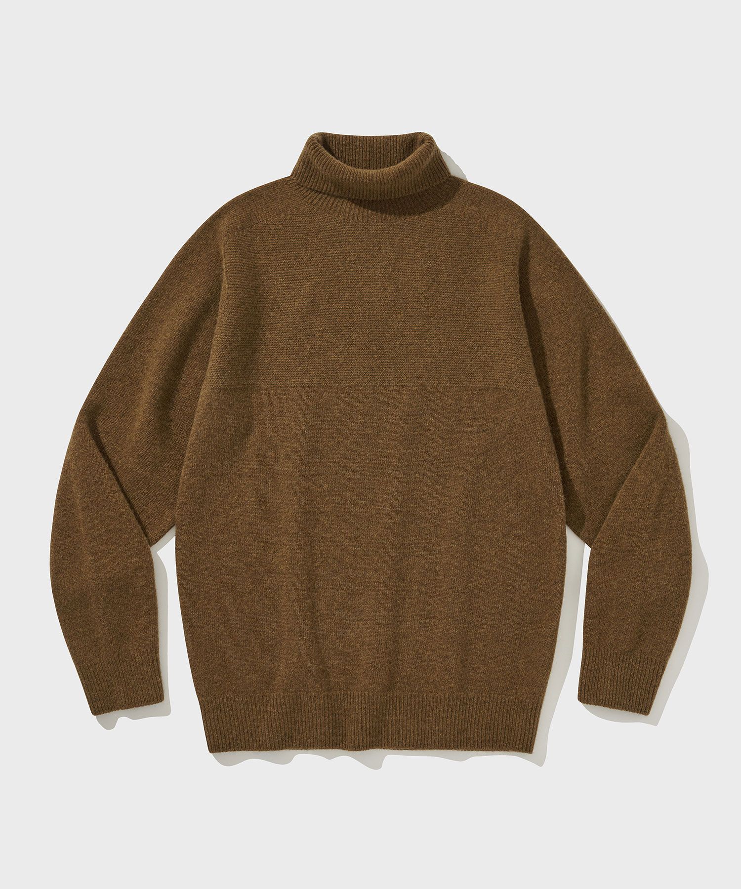MUSINSA | VDR WHOLE GARMENT DOUBLE FACE TURTLENECK [Golden Brown]