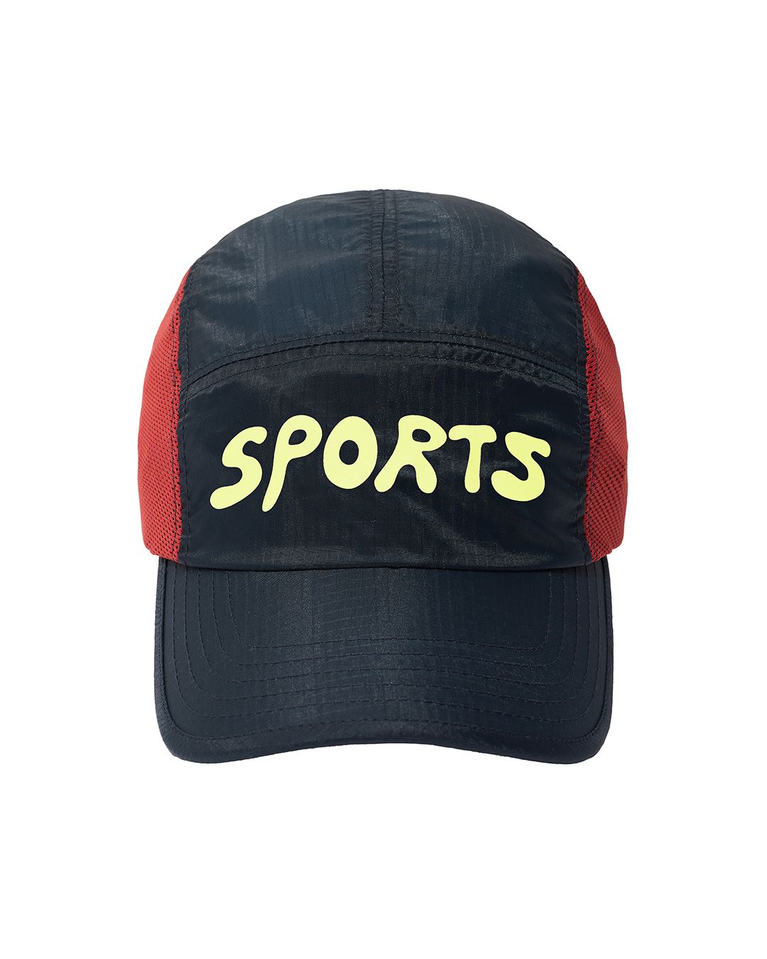 MUSINSA公式 | THEMUSEUMVISITOR SPORTS GRAPHIC NYLON MESH RUNNING CAP (NAVY)