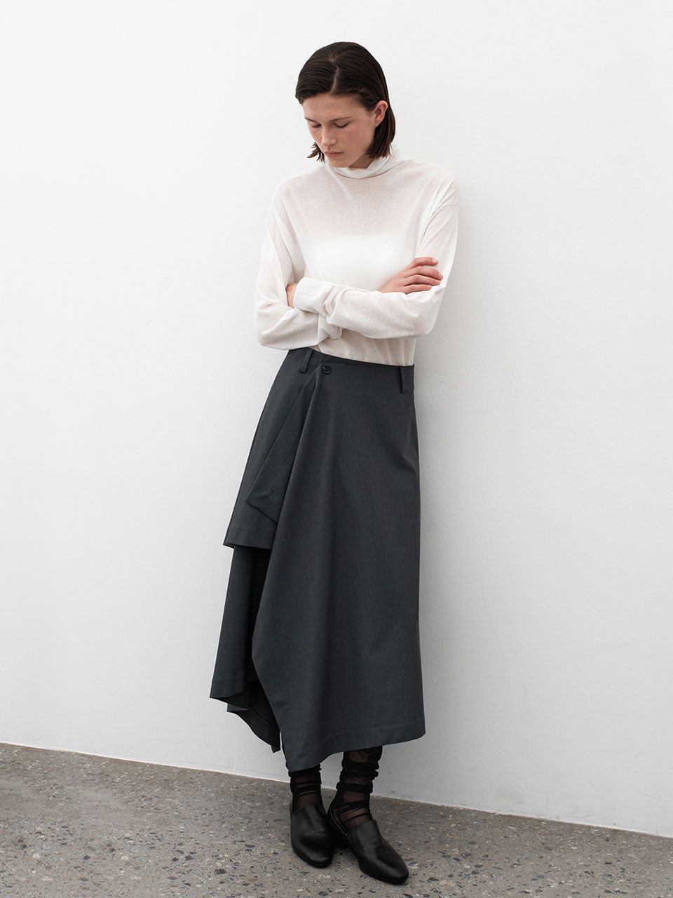 MUSINSA | ATELIER NAIN TEARD UNBAL FRILL SKIRT(SK-5039)