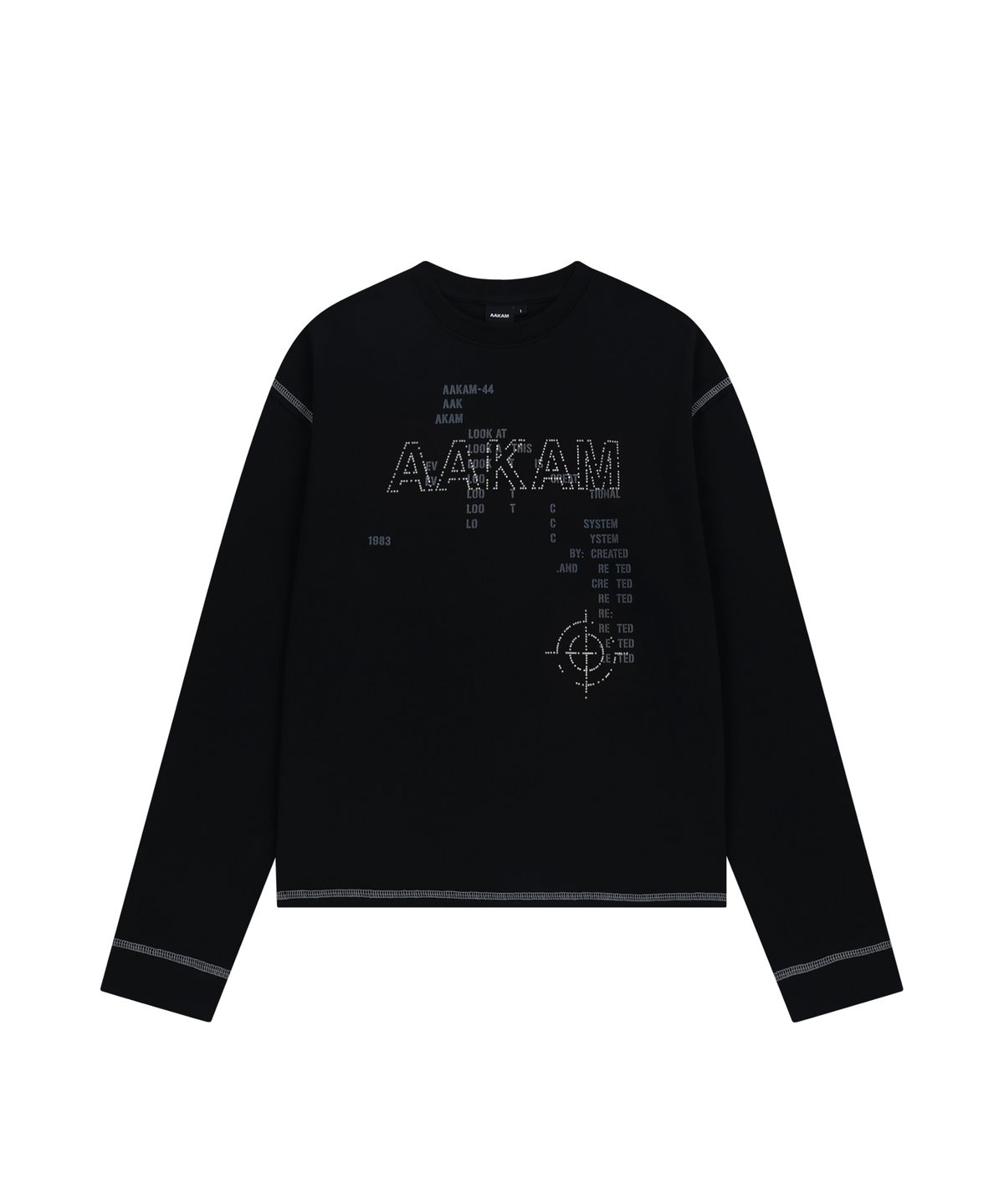 아캄(AAKAM) Typography Long Sleeve (Black) - 사이즈 & 후기 | 무신사
