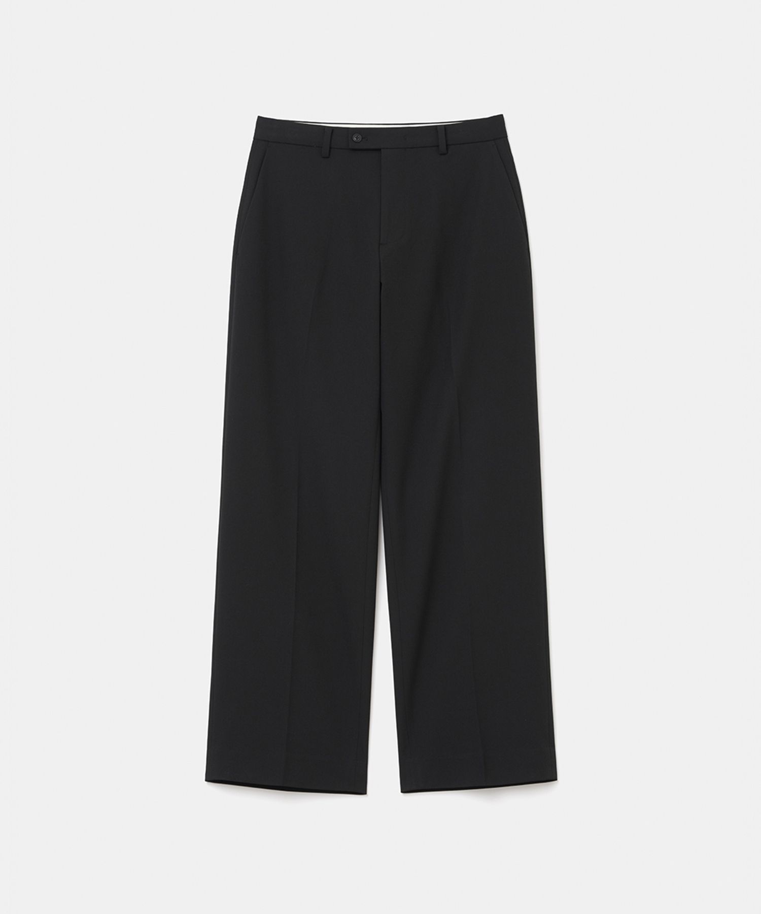 MUSINSA | UNIFORM BRIDGE basic slacks wide fit black