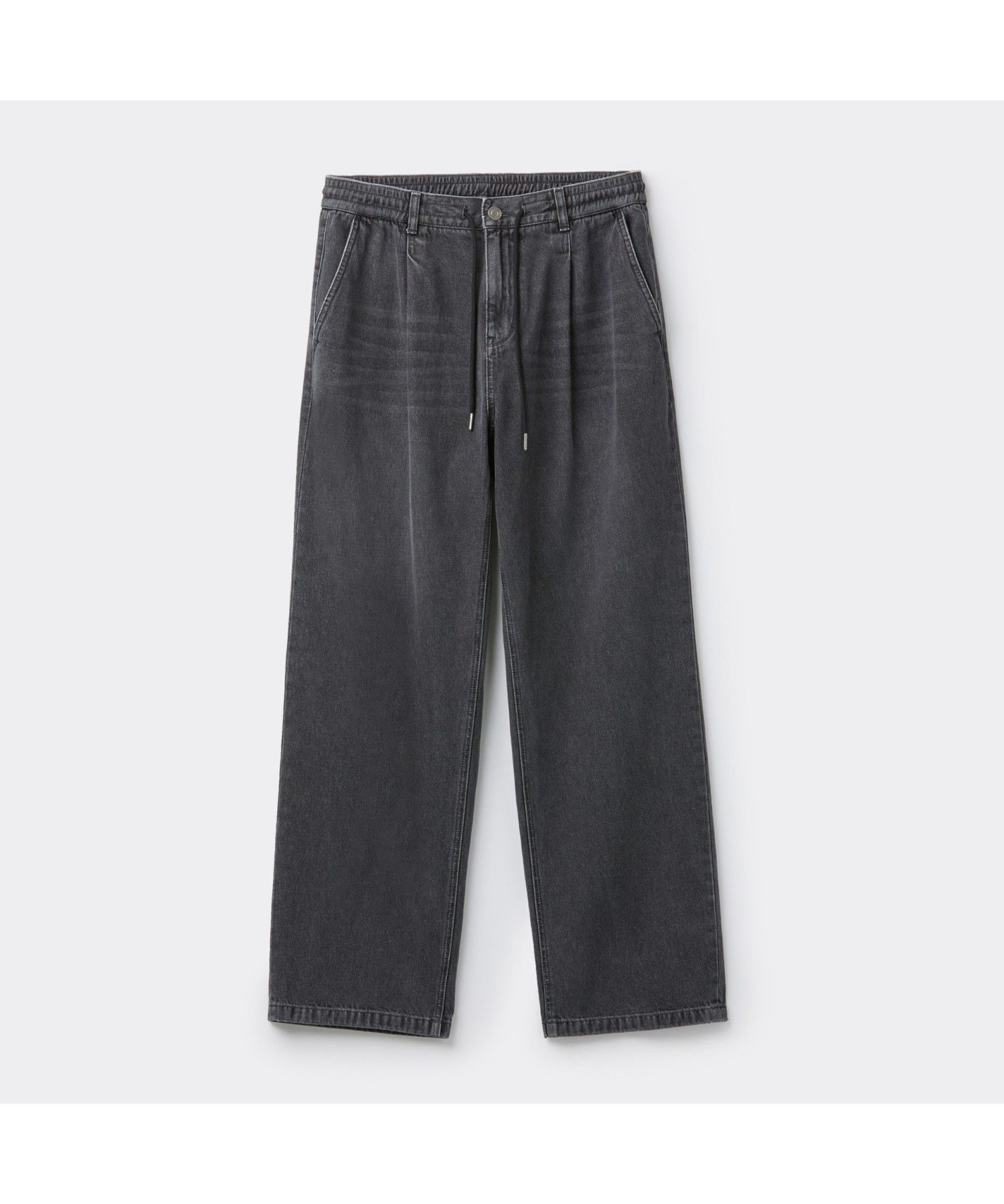 MUSINSA | CUSTOMELLOW Grey Loose Fit Drawstring Jeans C9PAW25585GYX