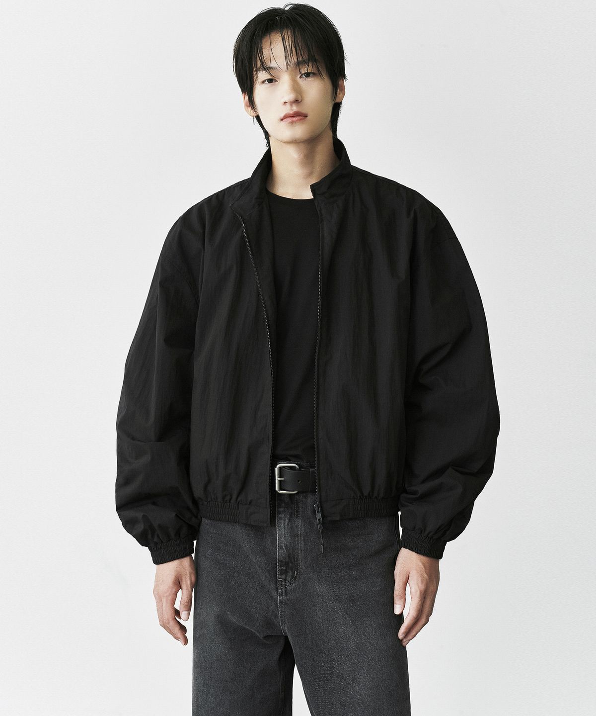 브랜디드(BRANDED) TRACK BOMBER JACKET [BLACK] - 사이즈 & 후기 | 무신사