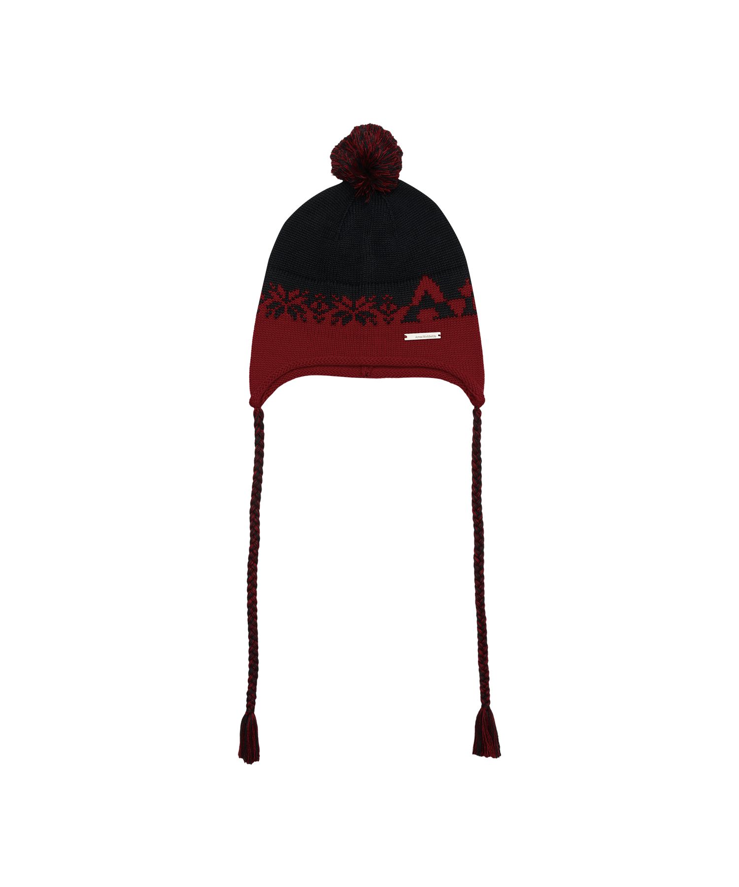 MUSINSA | AMES-WORLDWIDE EARFLAP BEANIE BLACK
