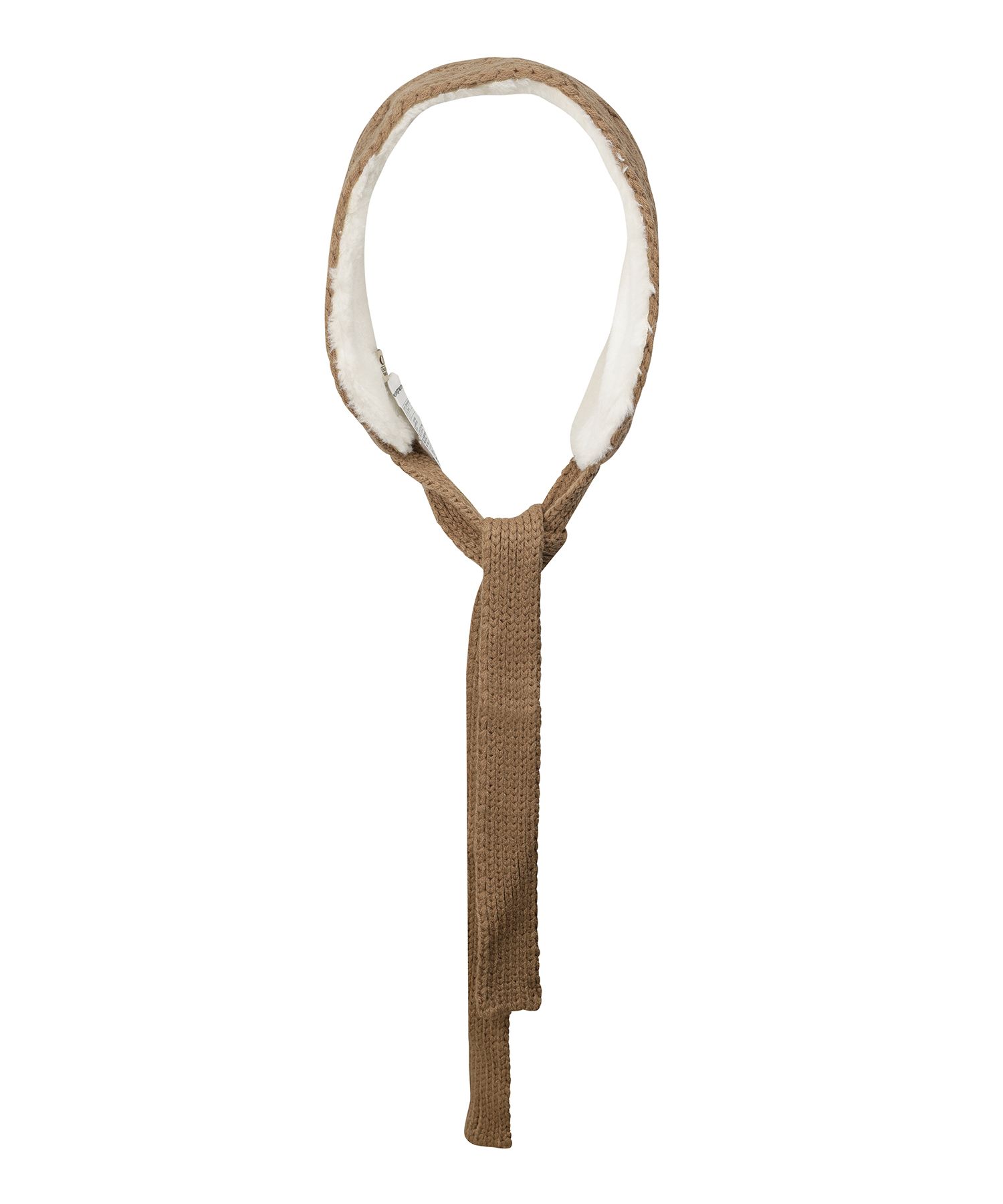 MUSINSA | Codegraphy Knit shearling ear muffler_beige