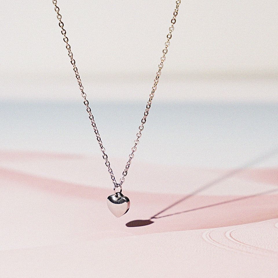 MUSINSA | JBANS CLASSIC Cute Heart Pendant Surgical Steel Chain ...
