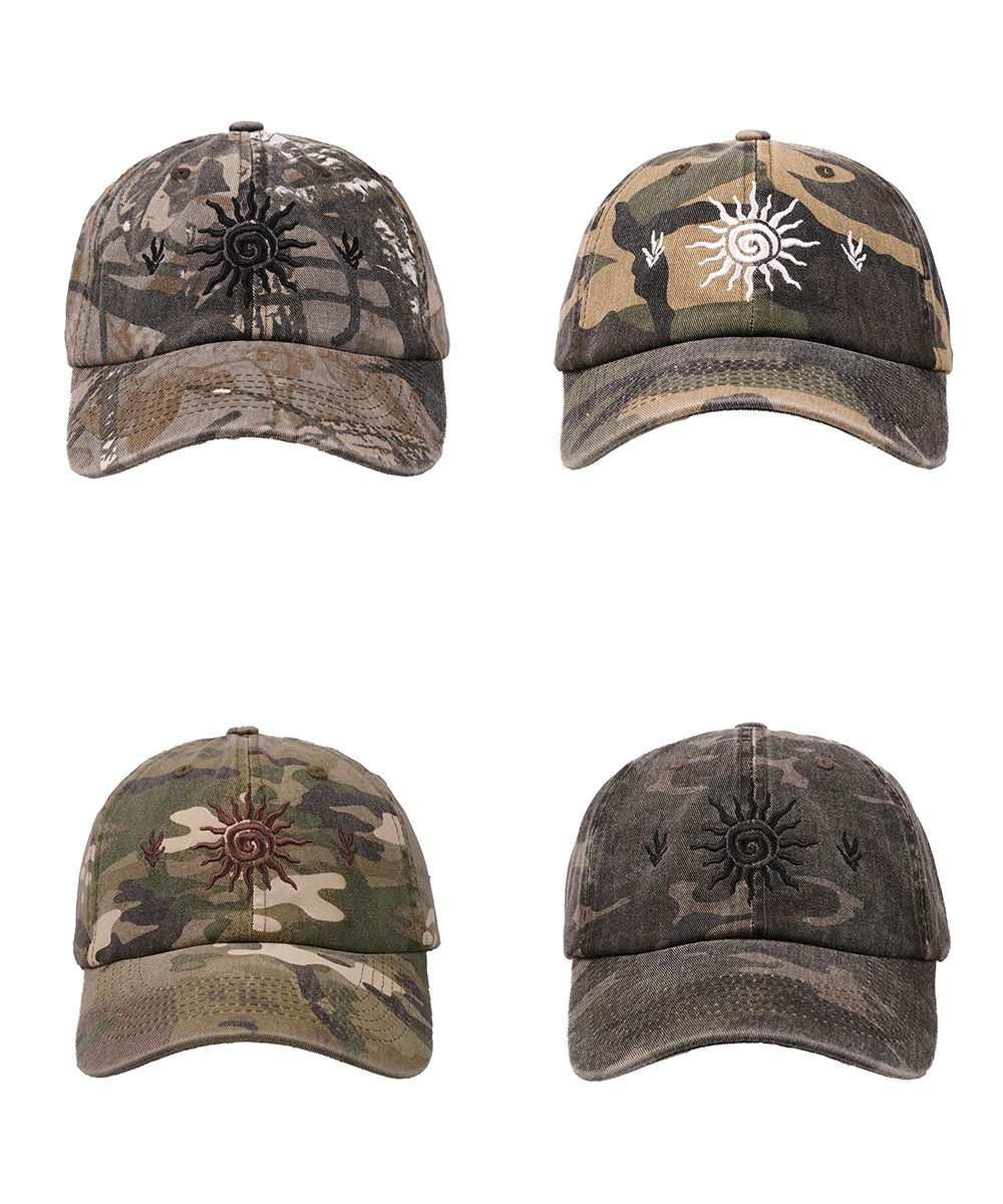 MUSINSA | COSO Artwork Signature CAMO Ball Cap (4 COLORS)