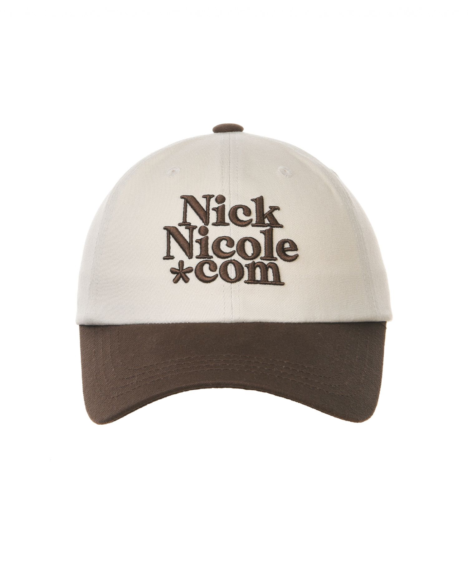MUSINSA公式 | NICK&NICOLE NN DOTCOM SIGNATURE BALL CAP_TWOTONE BROWN