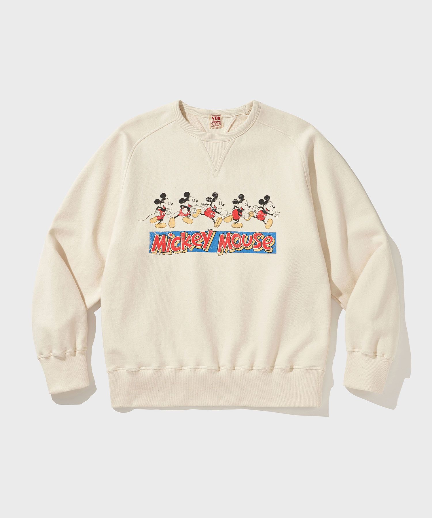 MUSINSA | VDR MICKEY MOUSE_FREEDOM SLEEVE SWEATSHIRT [Natural]