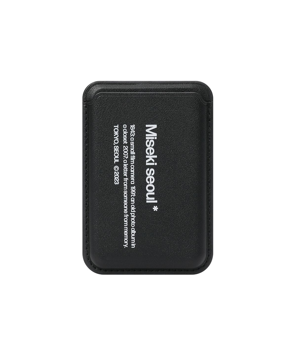 미세키서울(MISEKI SEOUL) Misekiseoul graphic mag safe wallet BLACK - 사이즈 ...