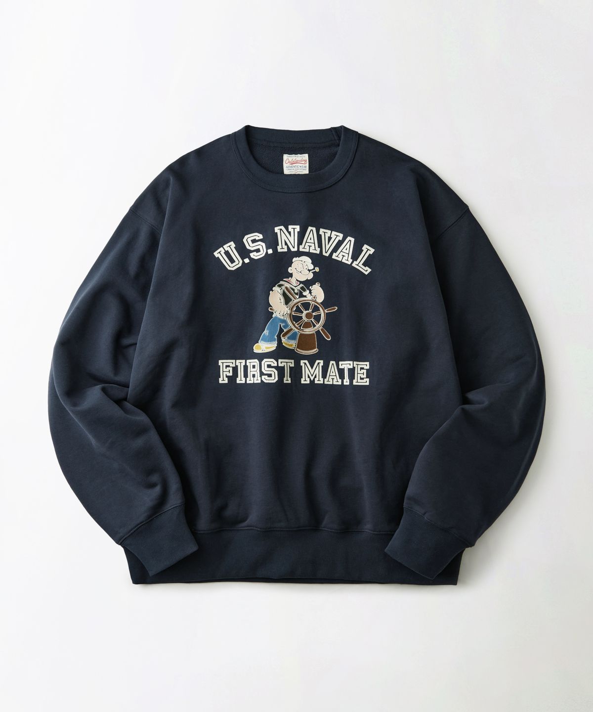 아웃스탠딩(OUTSTANDING) MIL SERIES SWEAT(FIRST MATE)_NAVY - 사이즈 & 후기 | 무신사