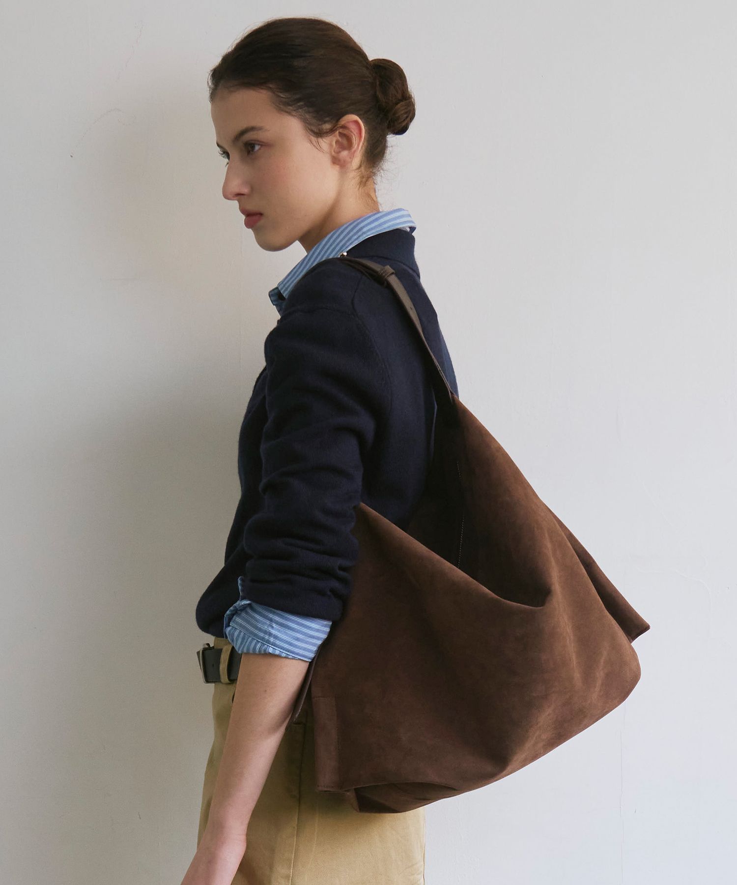 MUSINSA公式 | MUR Nuovo Hobo Bag - Combi Suede(3color)