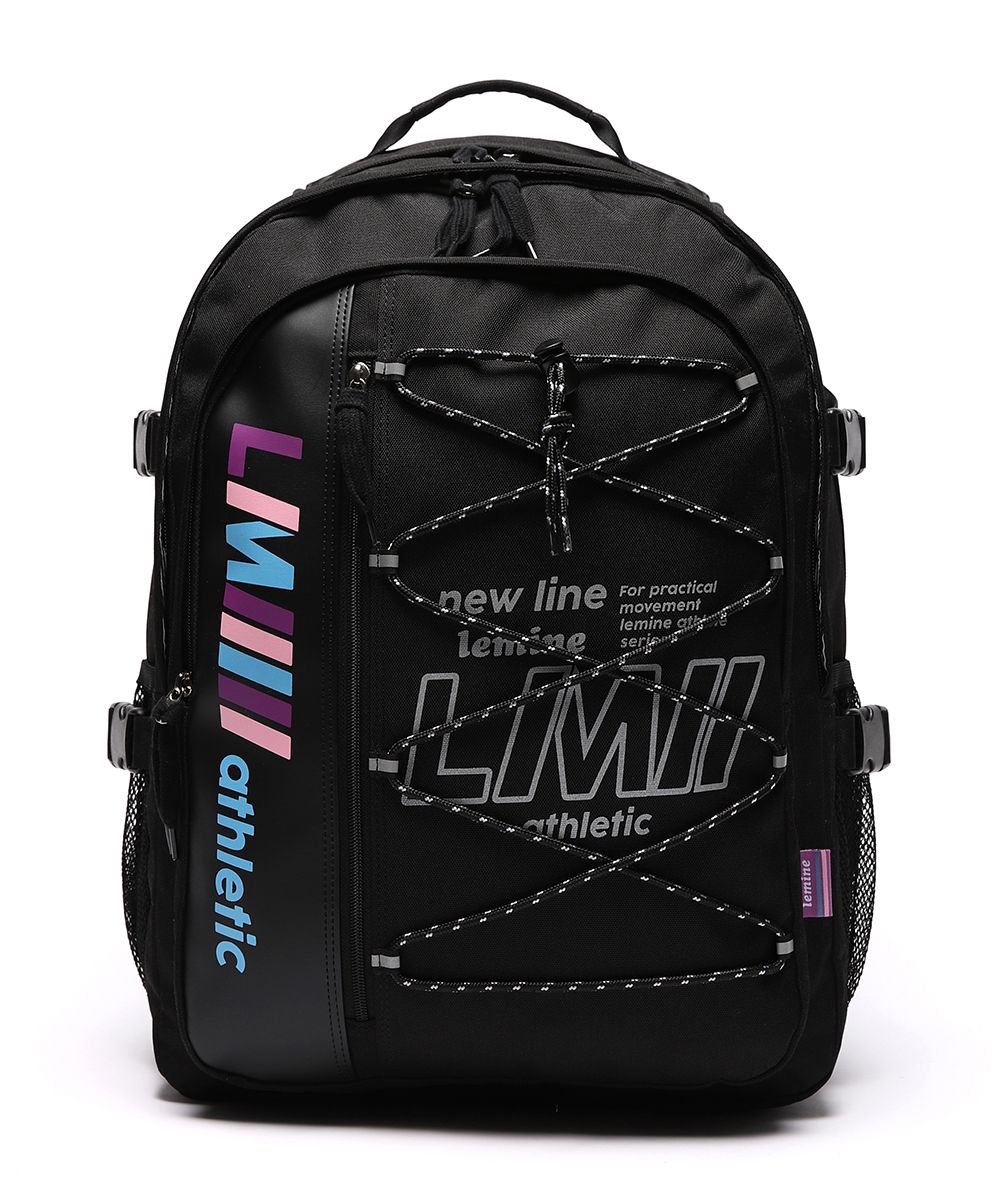 MUSINSA公式 | LEMINE Half Pocket Backpack Reflect (BK)