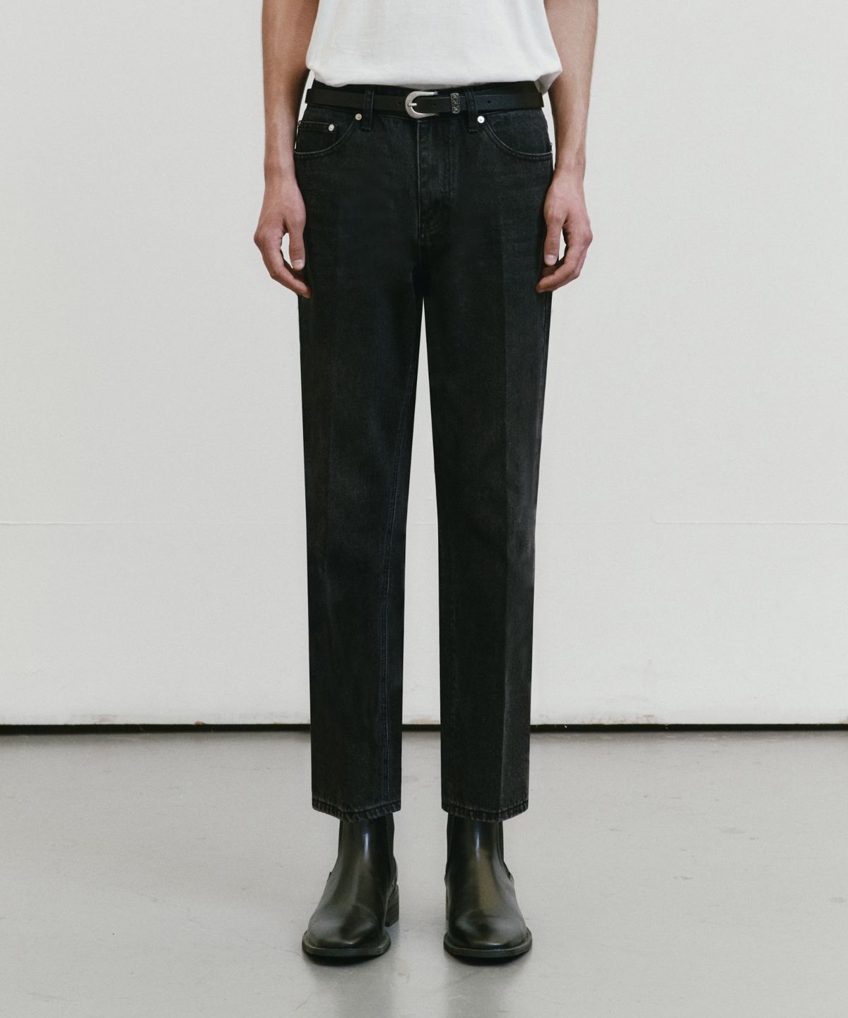 86로드(86ROAD) BLACK NORMAL CHIP / CROP TAPERED - 사이즈 & 후기 | 무신사