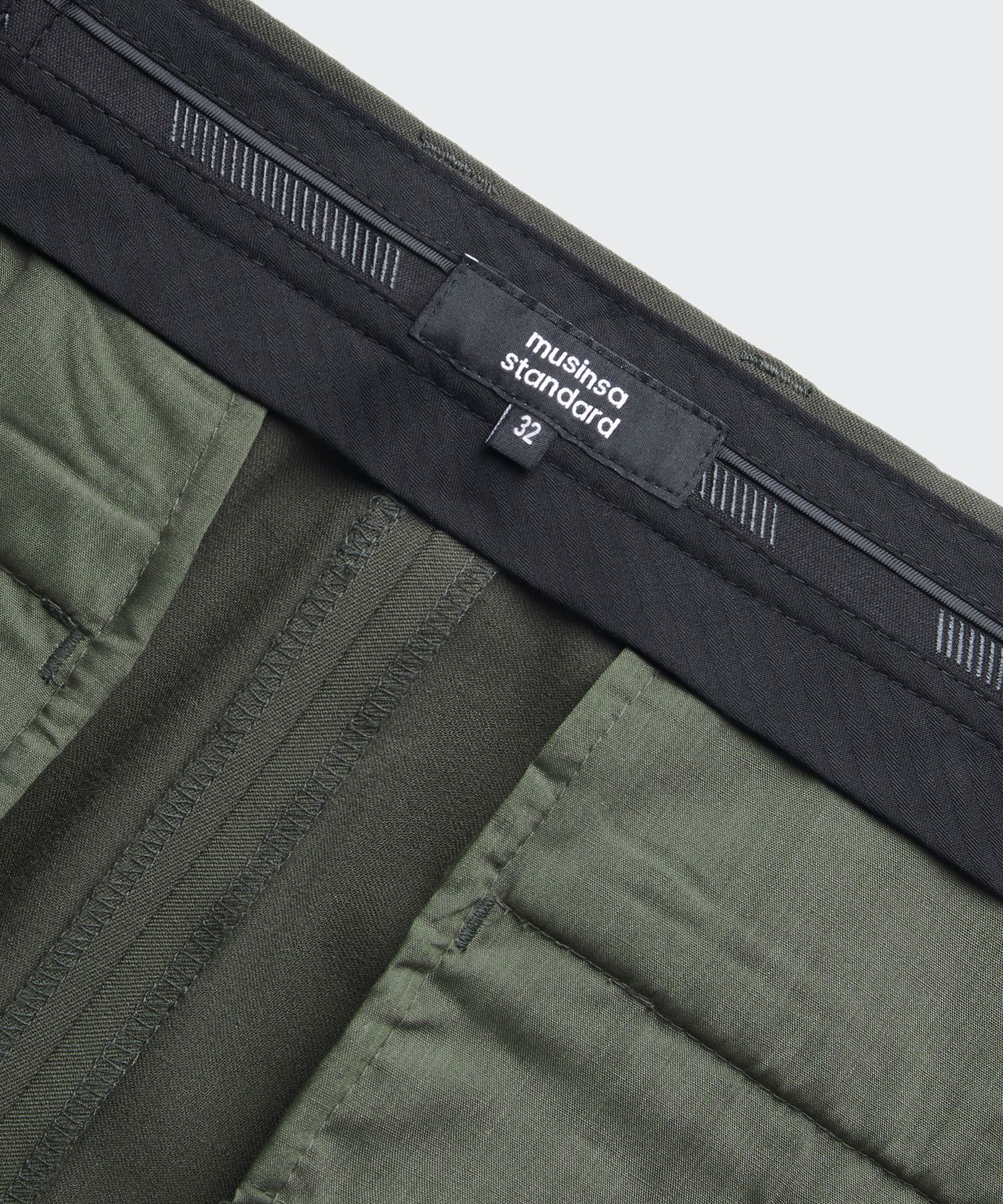 MUSINSA公式 | MUSINSA STANDARD TAPERED HIDDEN ELASTIC WAISTBAND CROPPED ...