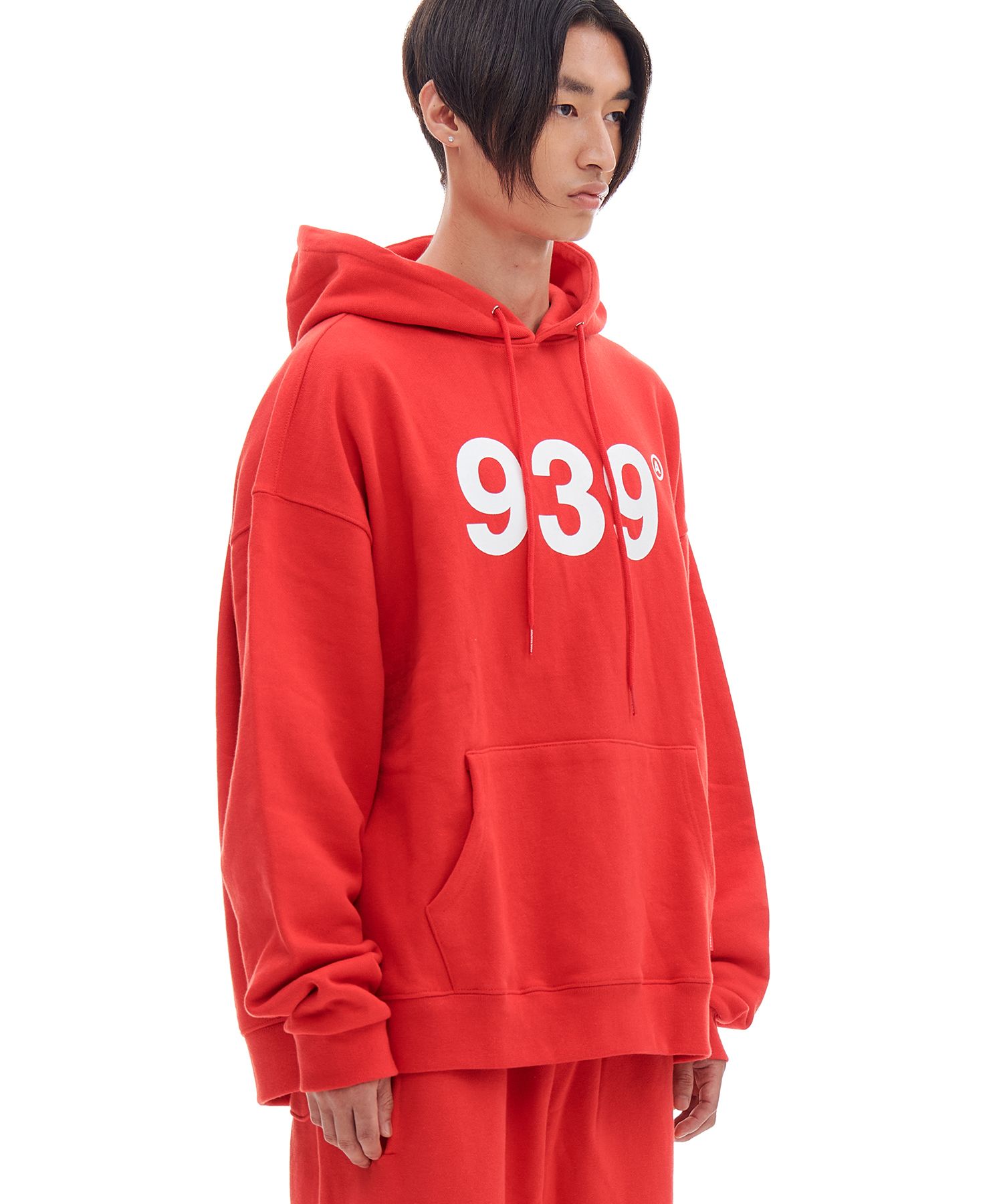 MUSINSA | ARCHIVE BOLD 939 LOGO HOOD_DEEP RED