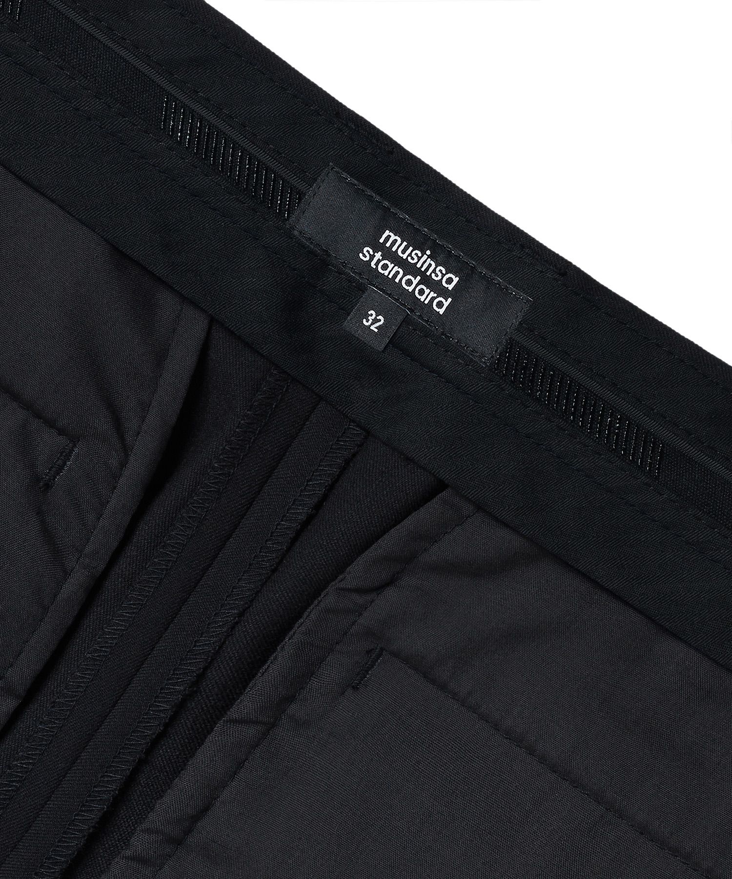 MUSINSA | MUSINSA STANDARD DOUBLE PIPING LINE SEMI-WIDE HIDDEN ELASTIC ...