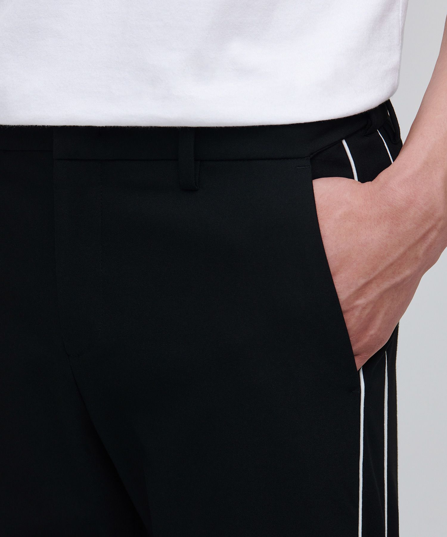 MUSINSA | MUSINSA STANDARD DOUBLE PIPING LINE SEMI-WIDE HIDDEN ELASTIC ...