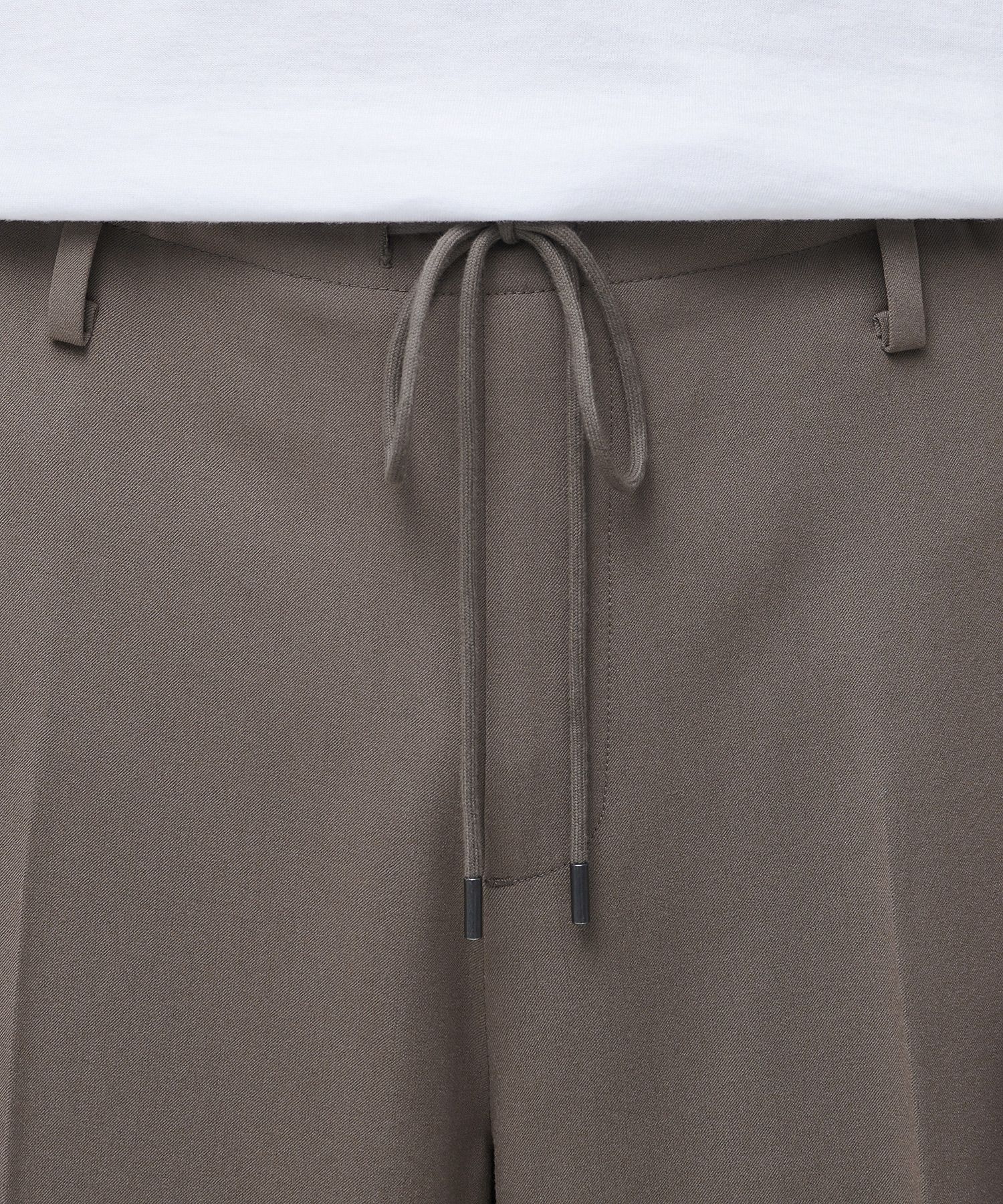 MUSINSA | MUSINSA STANDARD SUPER WIDE STRING SLACKS [DUSTY BEIGE]
