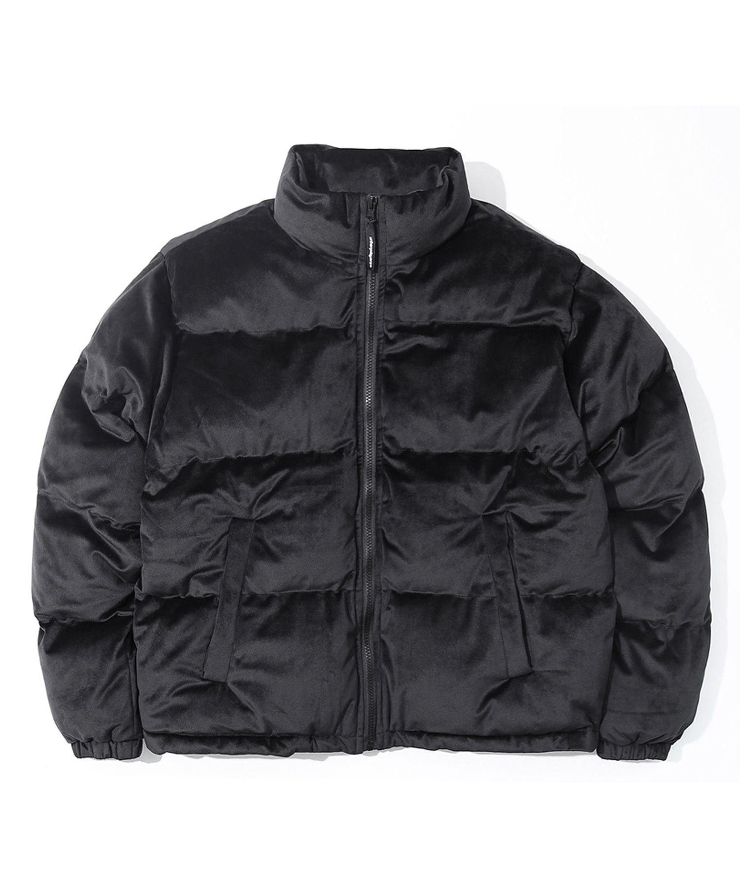 MUSINSA公式 | URBAN PLAYERS Blando Velvet Short Padding (Black)