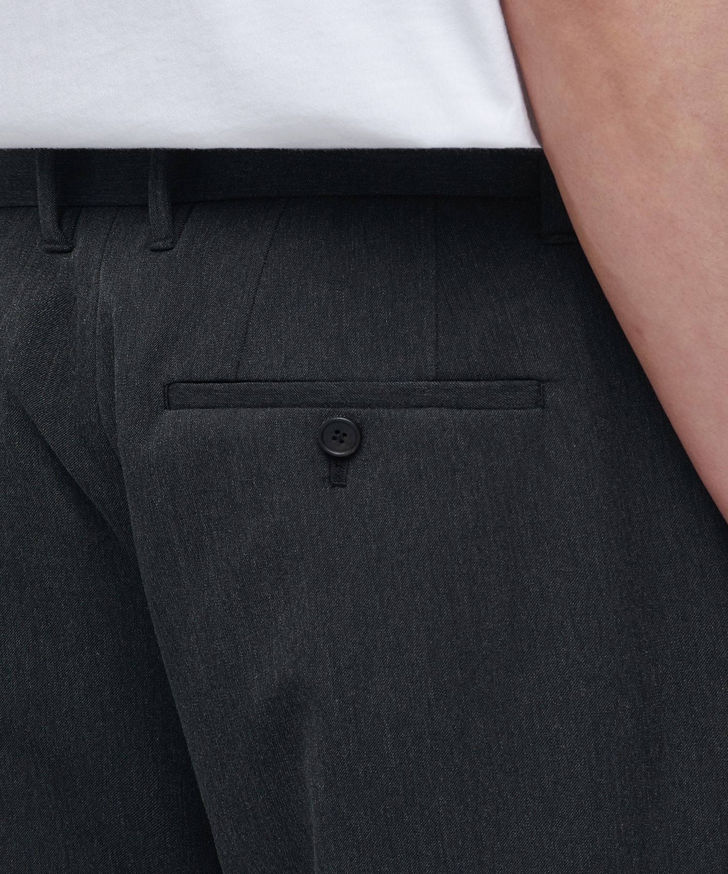 MUSINSA | MUSINSA STANDARD SEMI-BOOTCUT HIDDEN ELASTIC WAISTBAND SLACKS ...