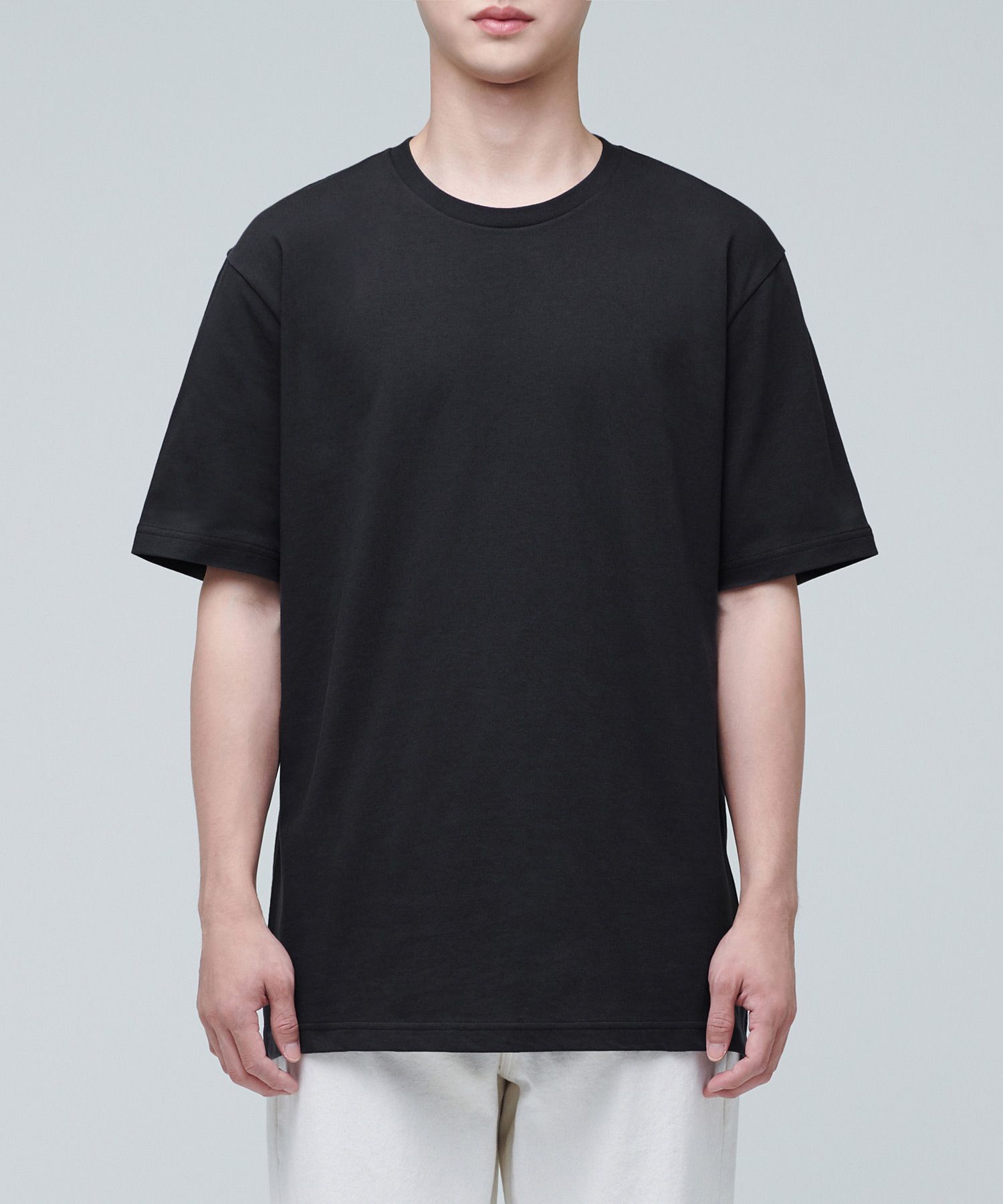 MUSINSA | MUSINSA STANDARD LAYERED CREWNECK SHORT SLEEVE T-SHIRT 2 PACK