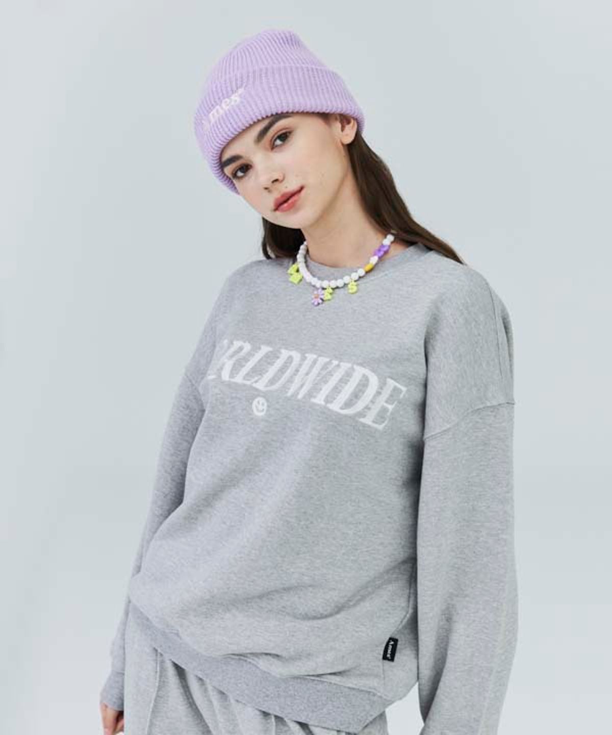 아메스 월드와이드(AMES-WORLDWIDE) BASIC LOGO BEANIE PURPLE - 사이즈 & 후기 | 무신사