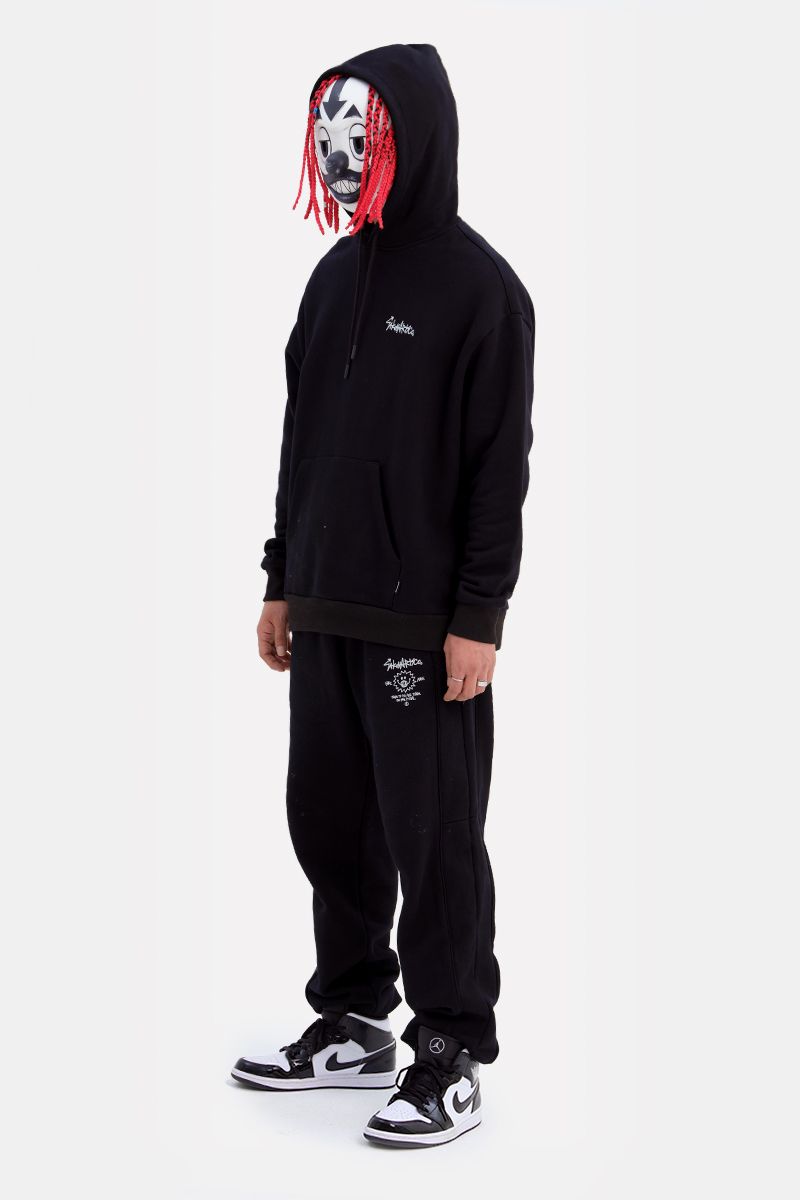 MUSINSA | SAKUN Hooded shirt for men and women (black) CREW HOODIE BLACK