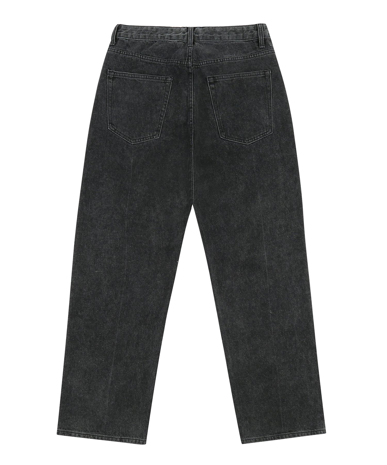 MUSINSA | TRILLION BIOSTONE WASHED WIDE DENIM PANTS_DEEP GRAY