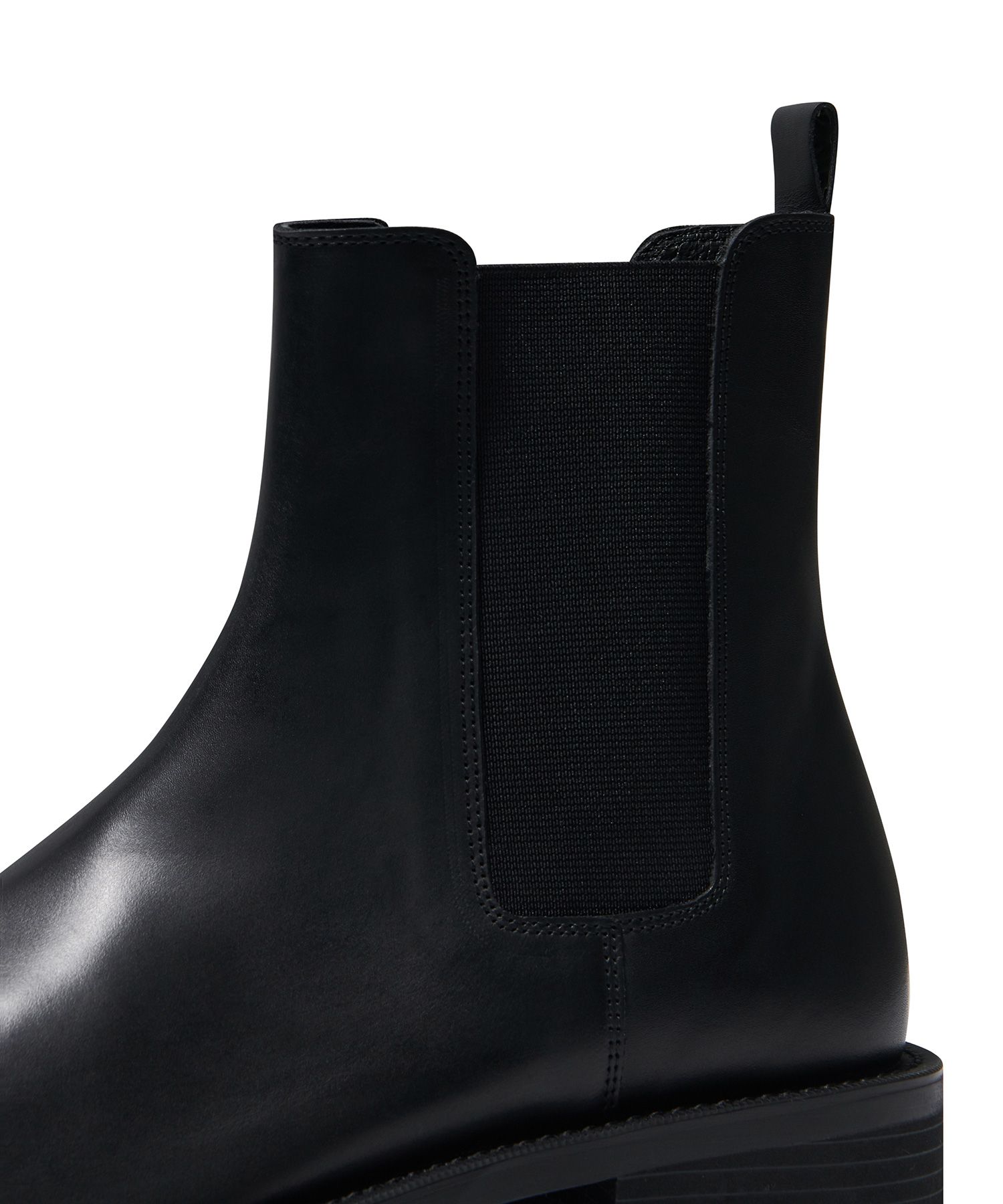 MUSINSA | MUSINSA STANDARD SQUARE CHELSEA BOOTS_BLACK