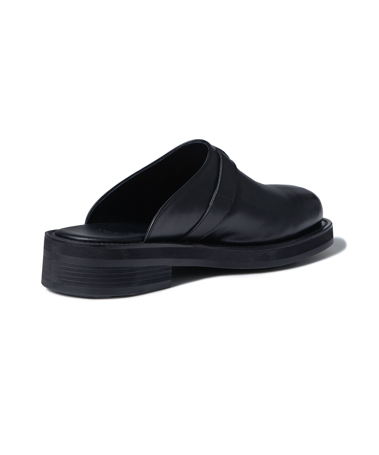 MUSINSA | MUSINSA STANDARD ROUND SQUARE MULE_BLACK