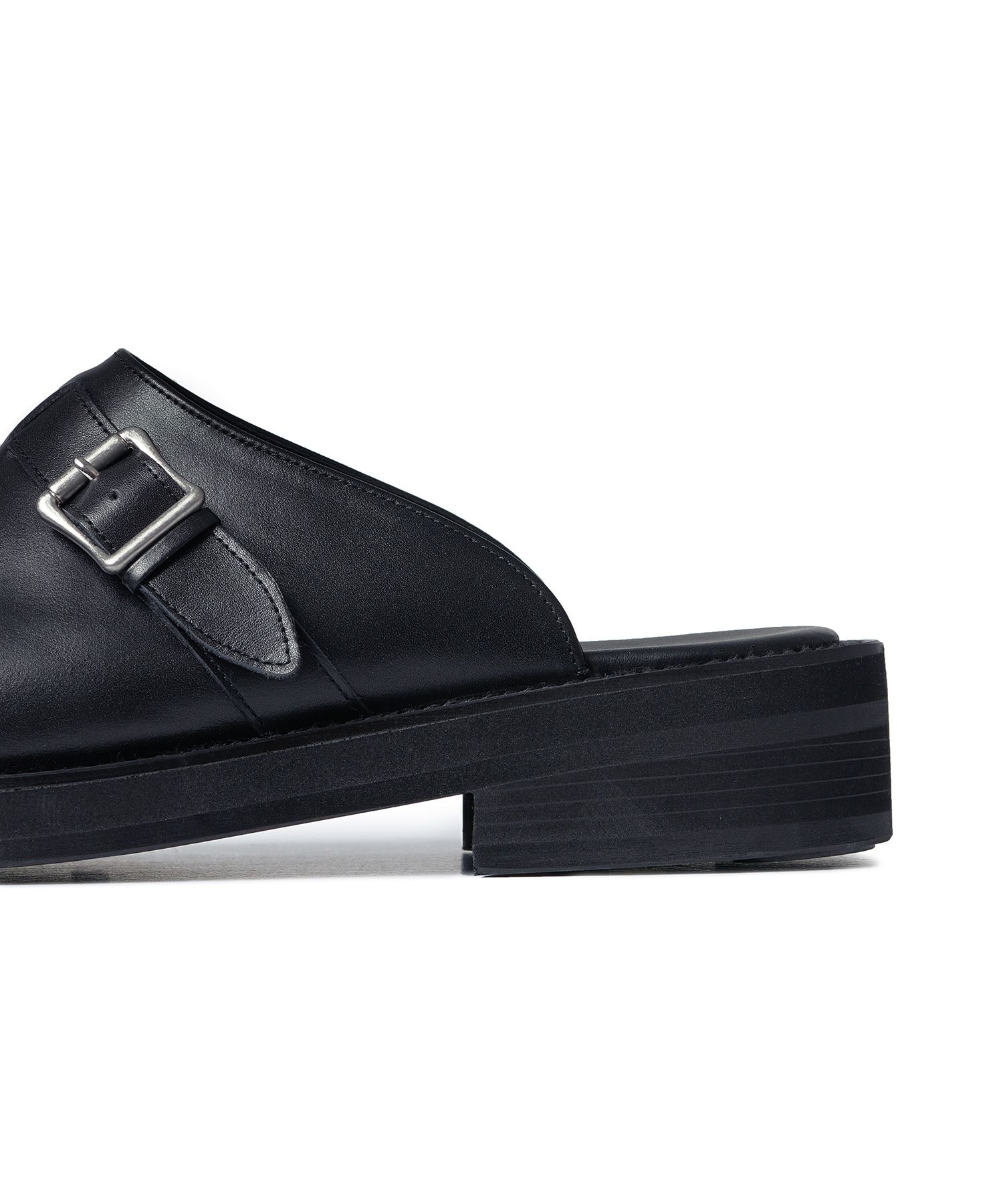 MUSINSA | MUSINSA STANDARD ROUND SQUARE MULE_BLACK