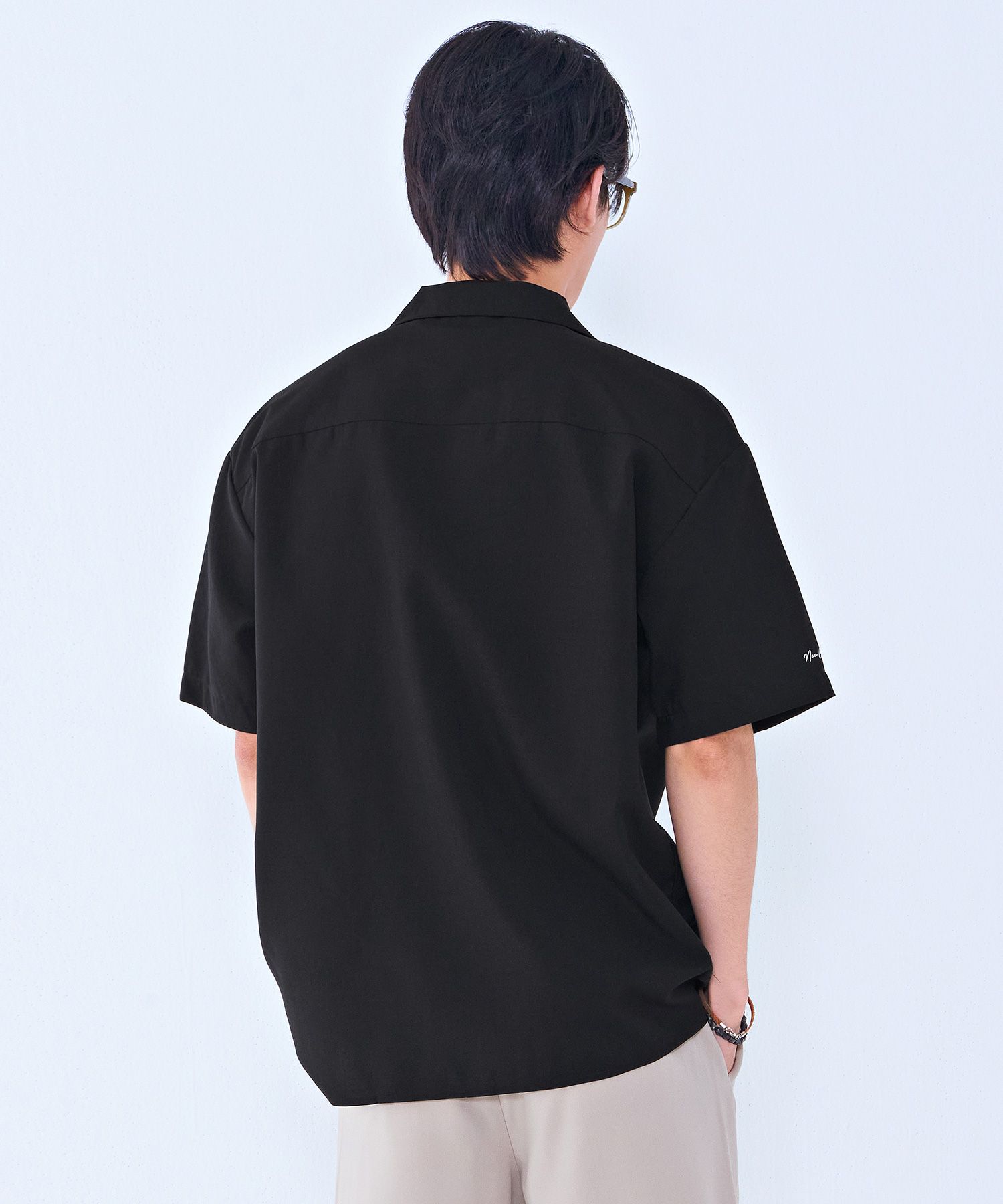 MUSINSA | CHASECULT Men's graphic lettering open collar solid shirt ...