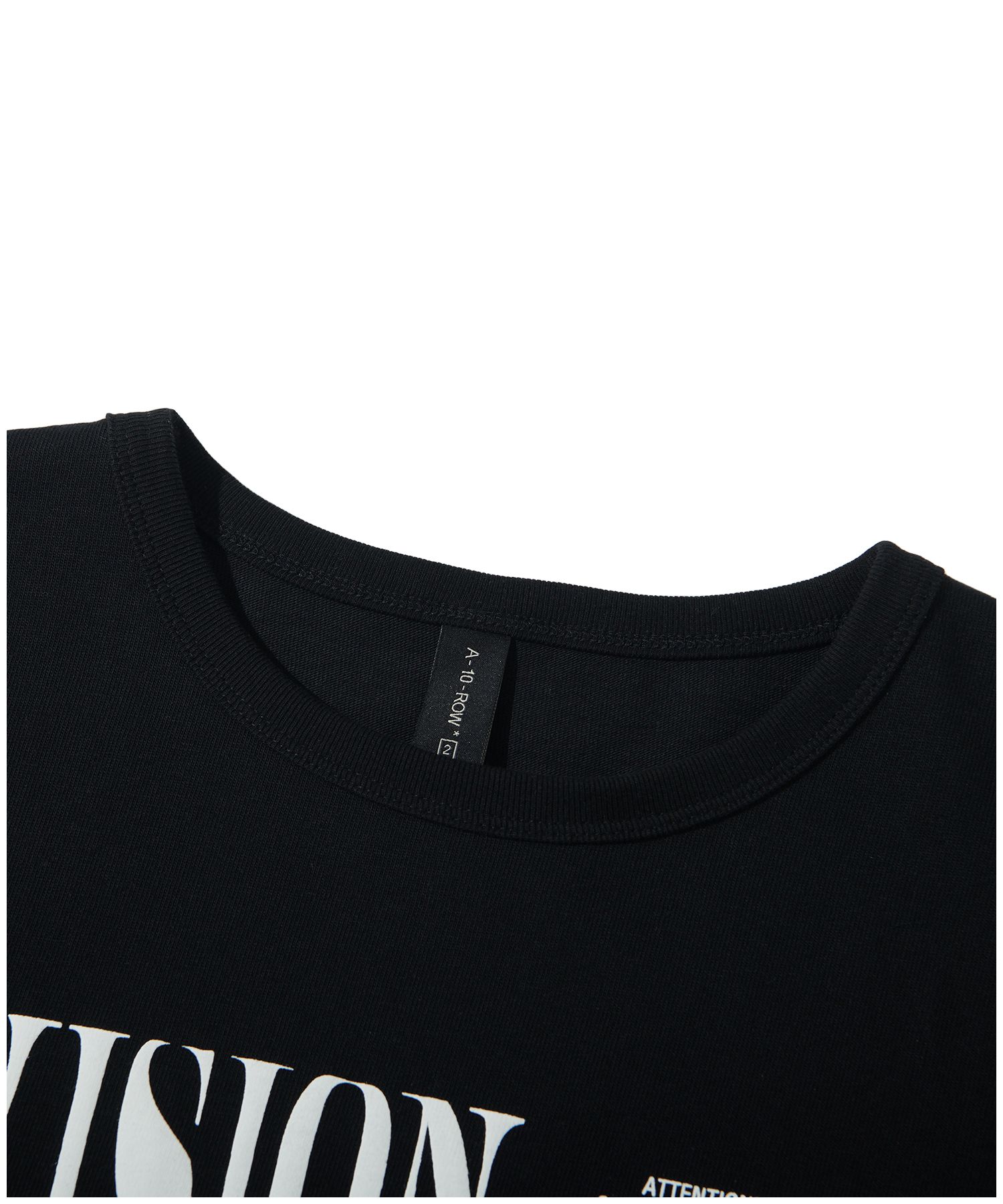 MUSINSA | ATTENTIONROW 22SS07AT003 VISION VR PRINT REGULAR OVERSIZED SHORT SLEEVE T-SHIRT (BLACK)