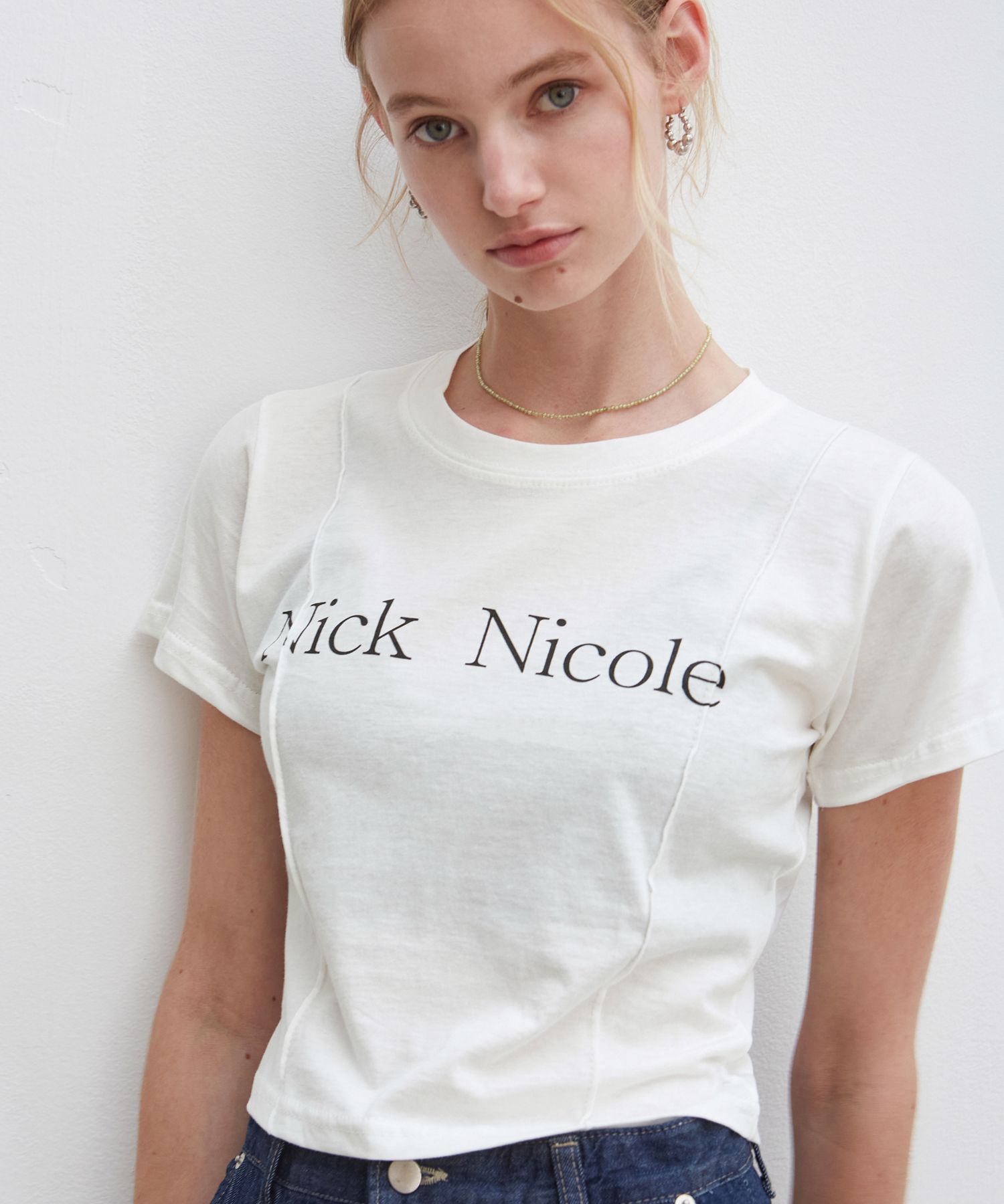 MUSINSA公式 | NICK&NICOLE NICOLE PINTUCK CROP TEE_5 COLOR