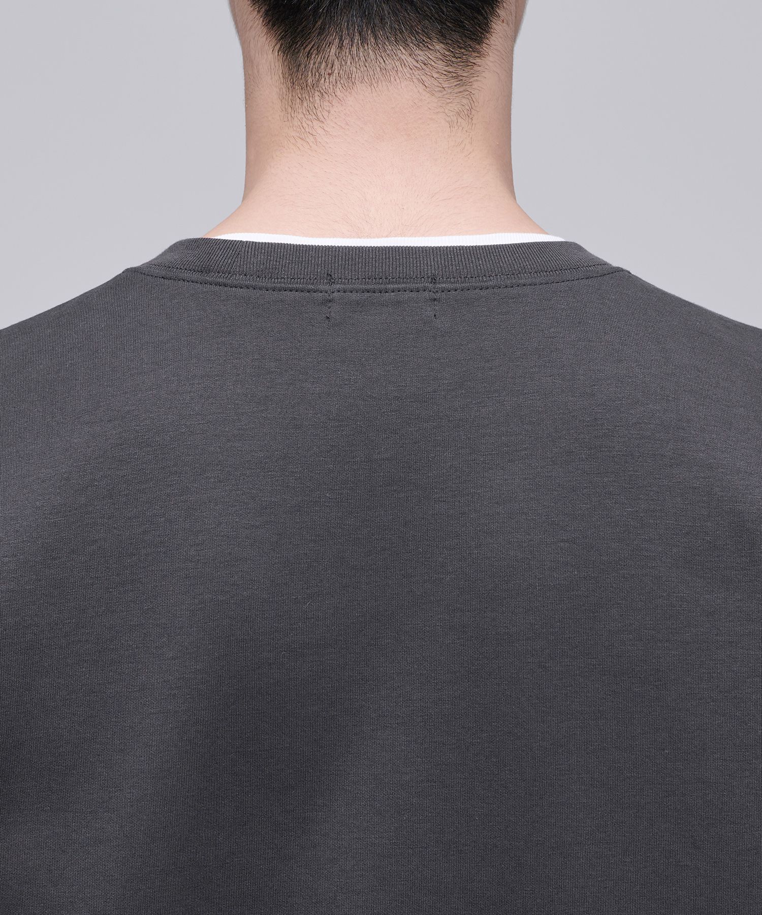 MUSINSA | MUSINSA STANDARD Flat Terry Oversized Sweatshirt [Gunmetal]