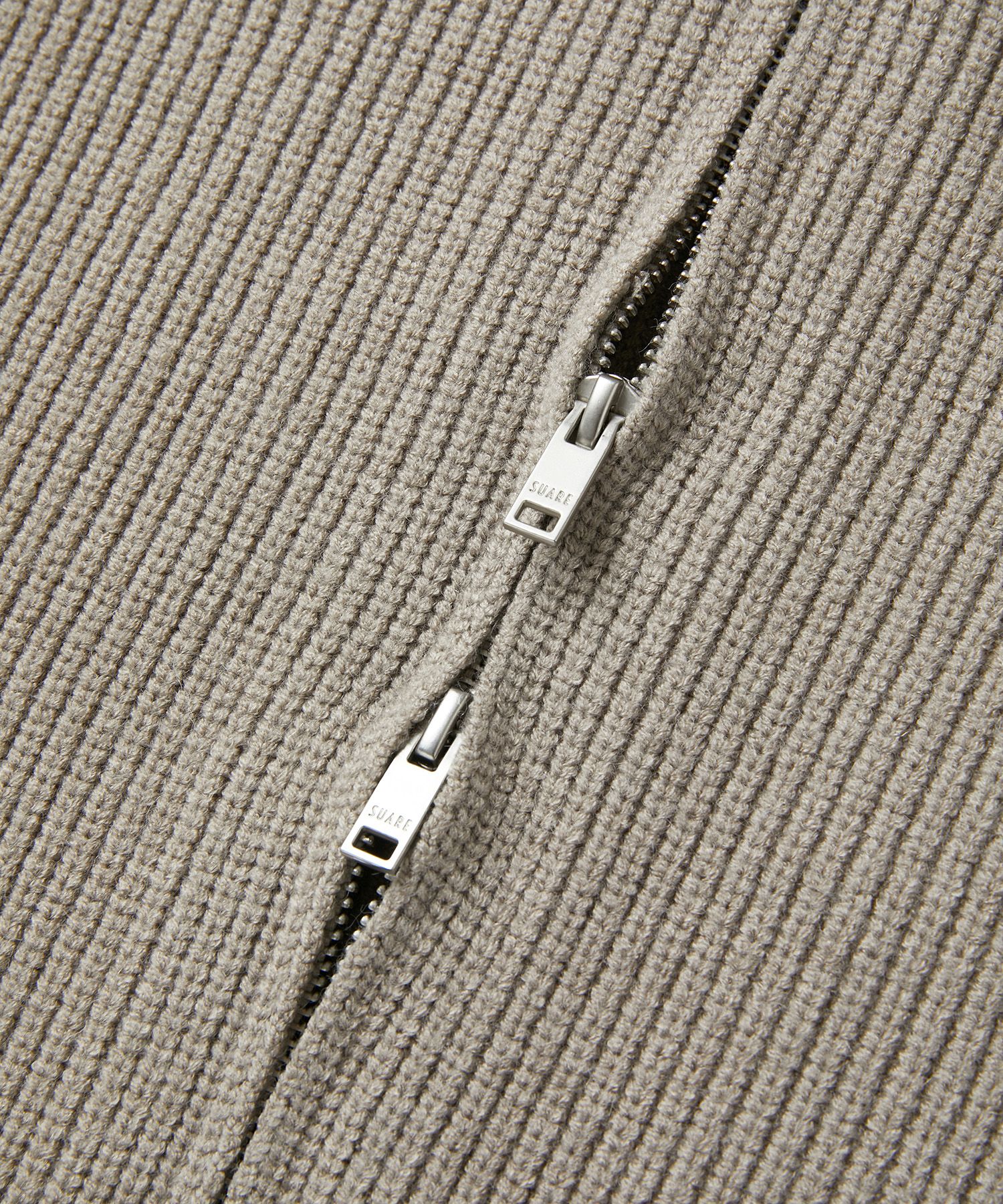 MUSINSA公式 | SUARE Collared two-way zip-up Knit Sweater - 6 COLOR