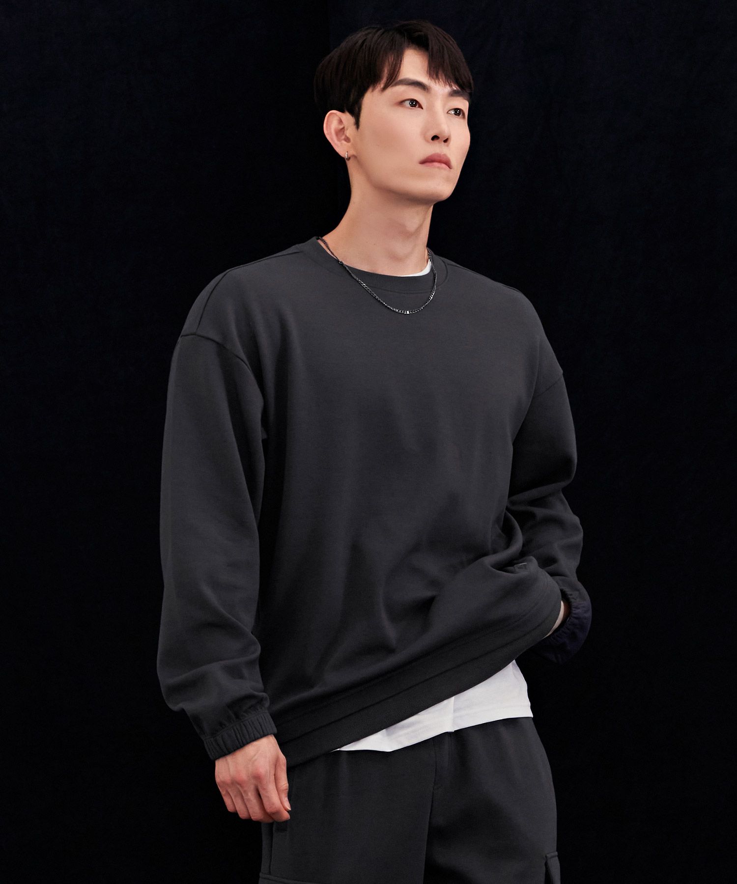 MUSINSA | CHASECULT Men's Layered String Sweatshirt - BFRK5121C0L